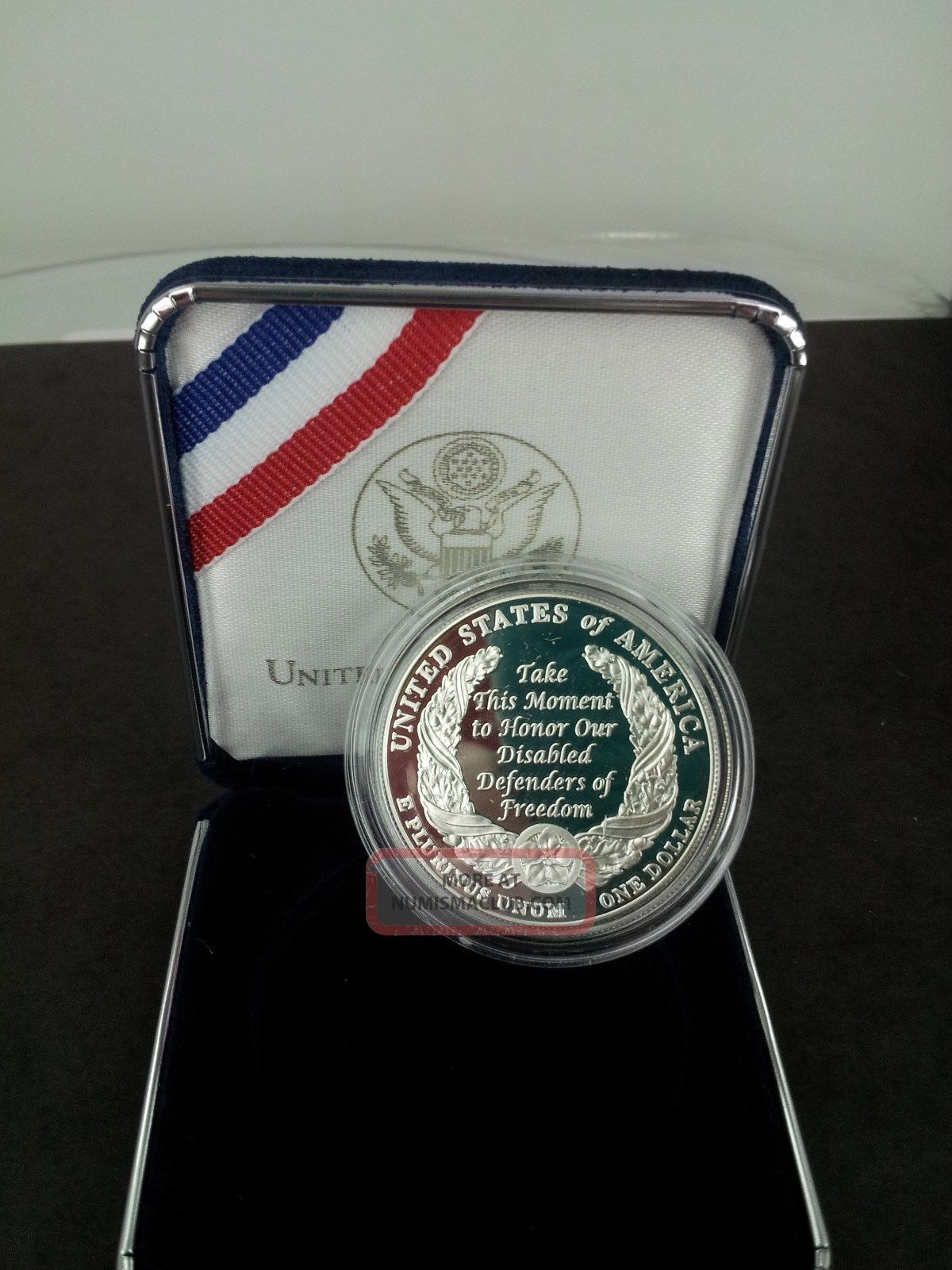 2010 American Veterans Disabled For Life Commemorative Proof Silver Dollar