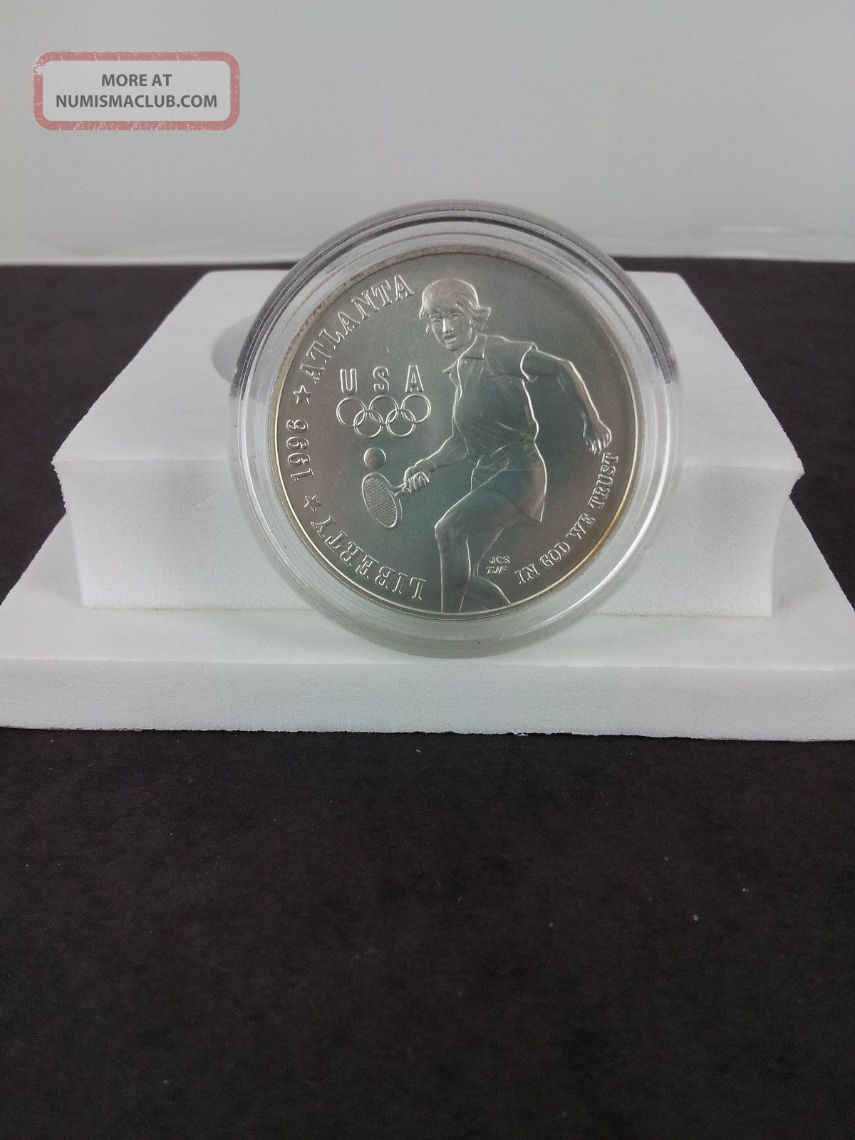 1996 - D Tennis Uncirculated Commemorative Silver Dollar