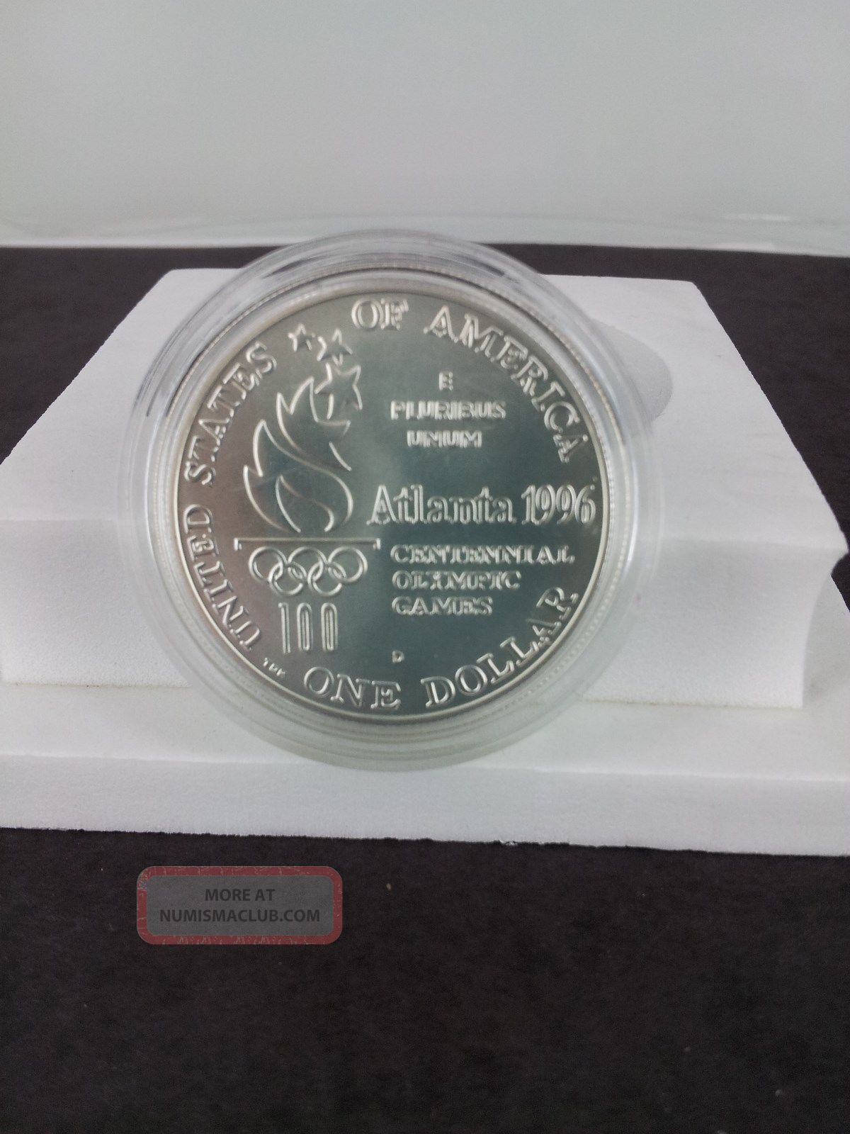 1996 - D Tennis Uncirculated Commemorative Silver Dollar