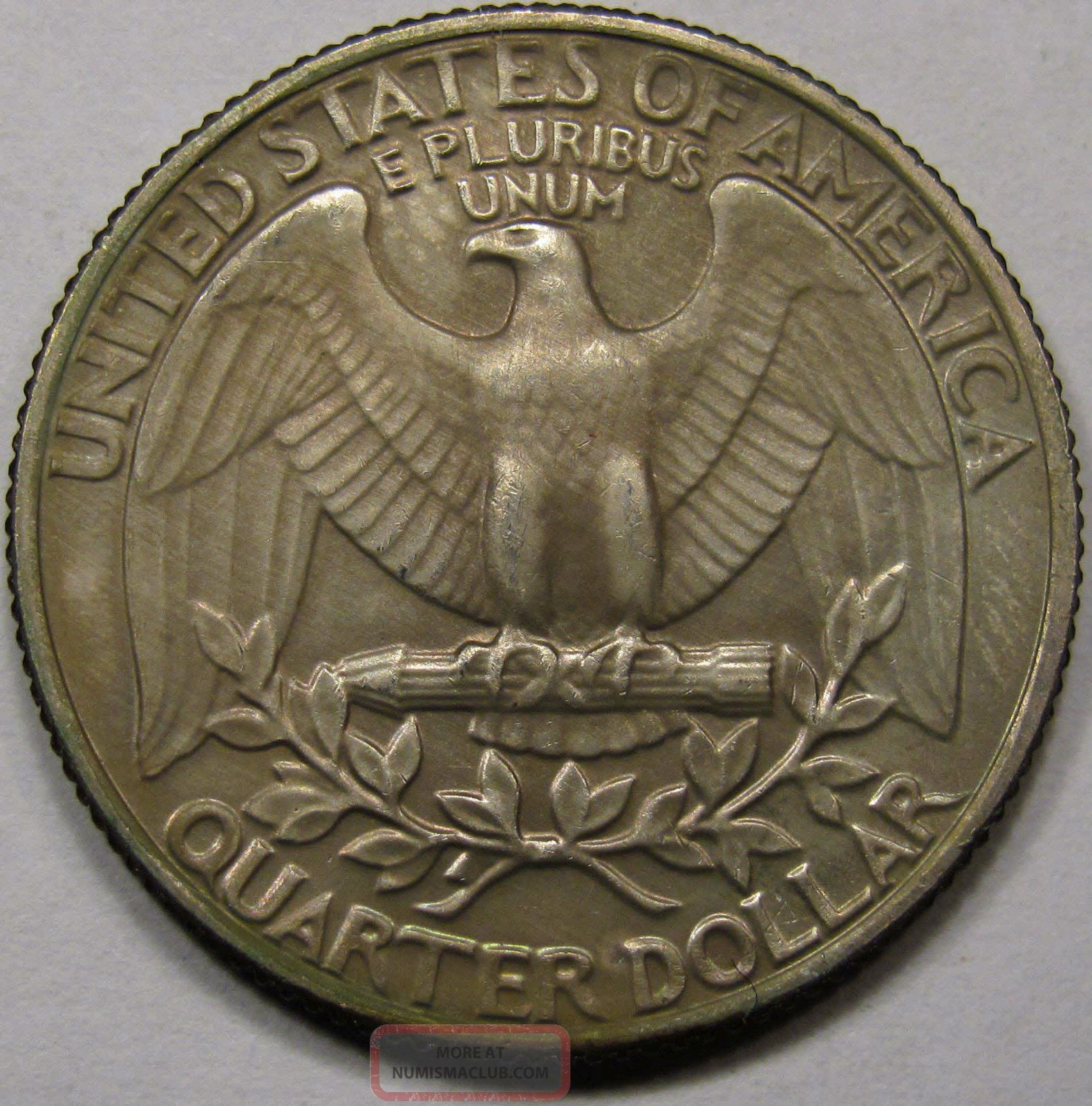 1985 - D Washington Quarter. Unc, Gem Bu+. Rare With Toning. . Nice+