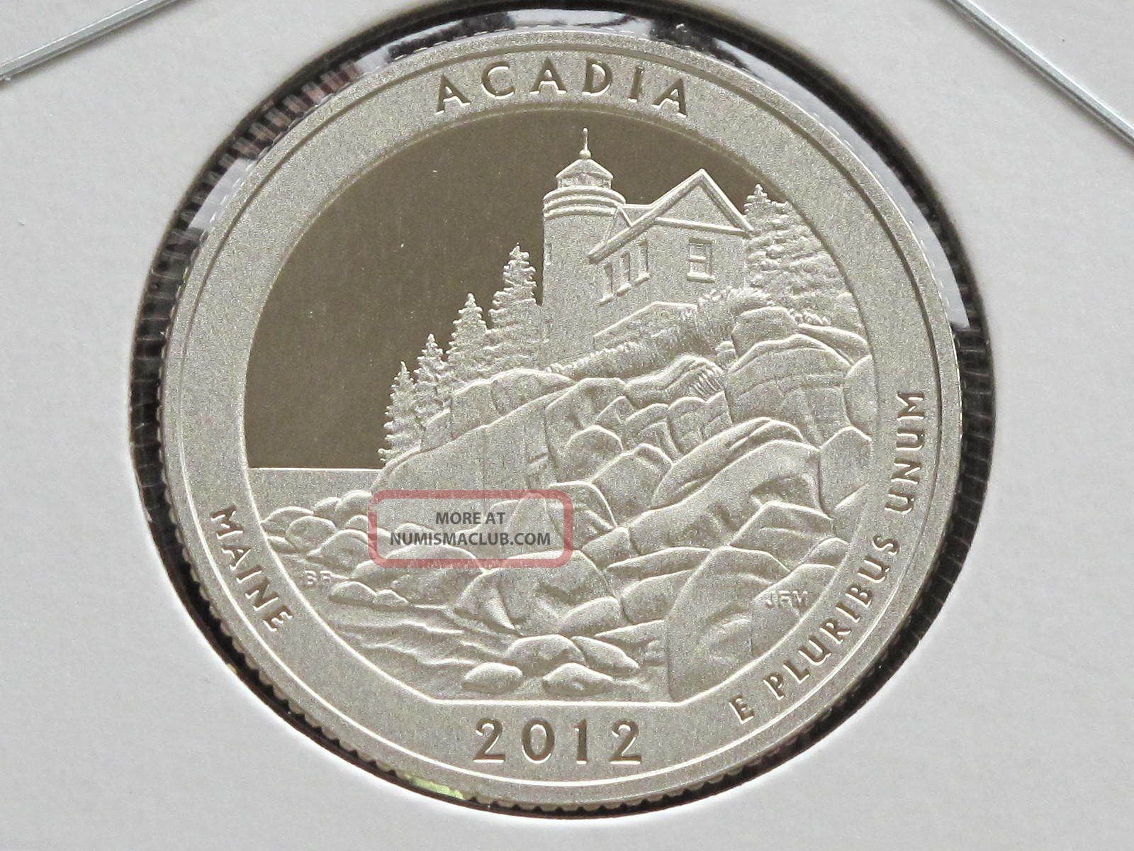 2012 - S Acadia Maine Clad Dcam Proof Washington Quarter D3074
