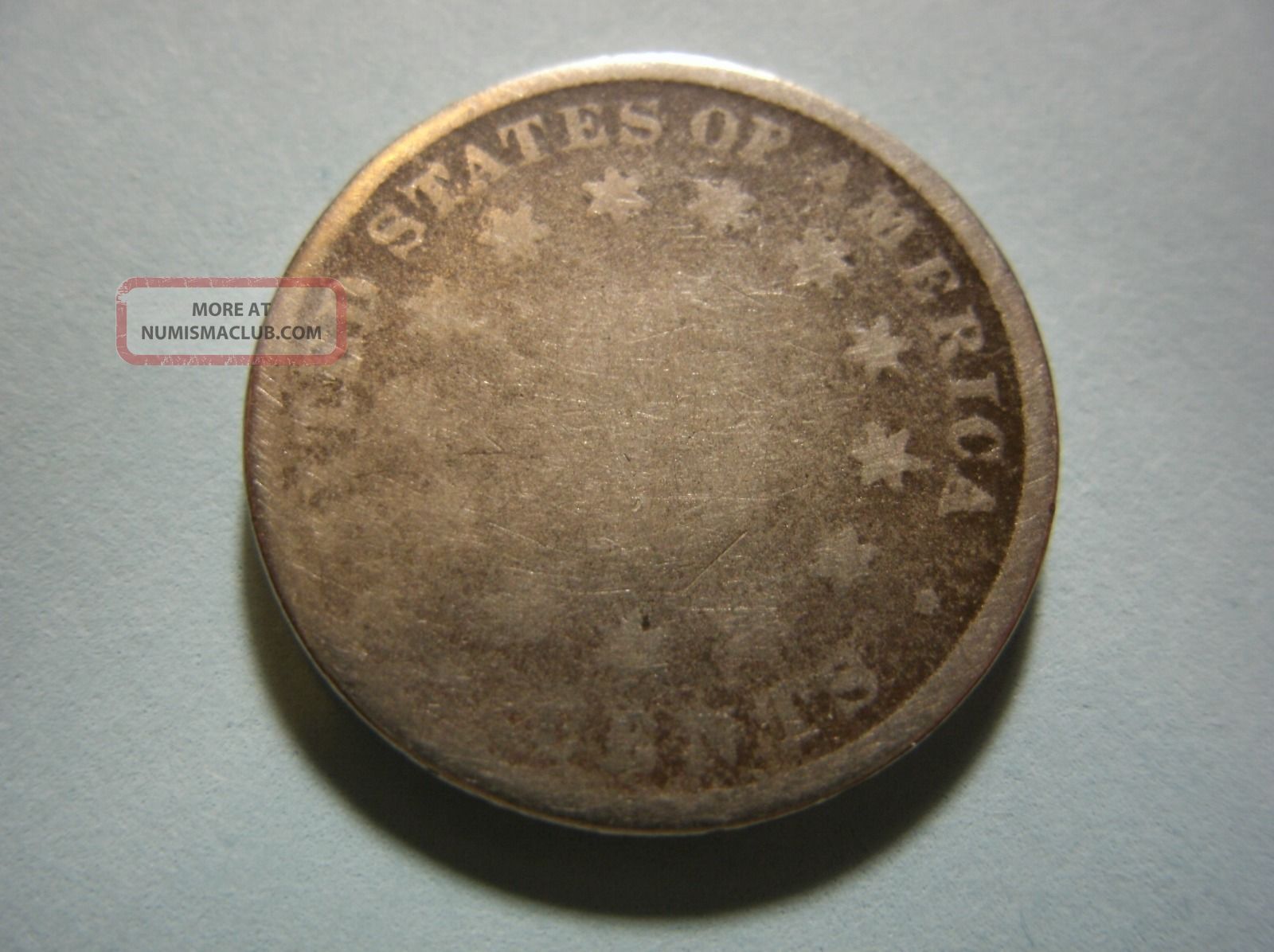 1882 Shield Nickel: Low Grade / Antique Us Coin