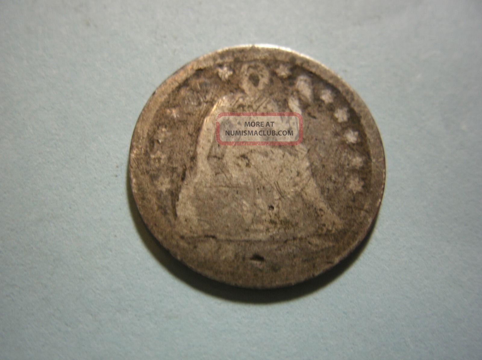 1855 Seated Liberty Dime With Arrows : Silver / Antique Us Currency
