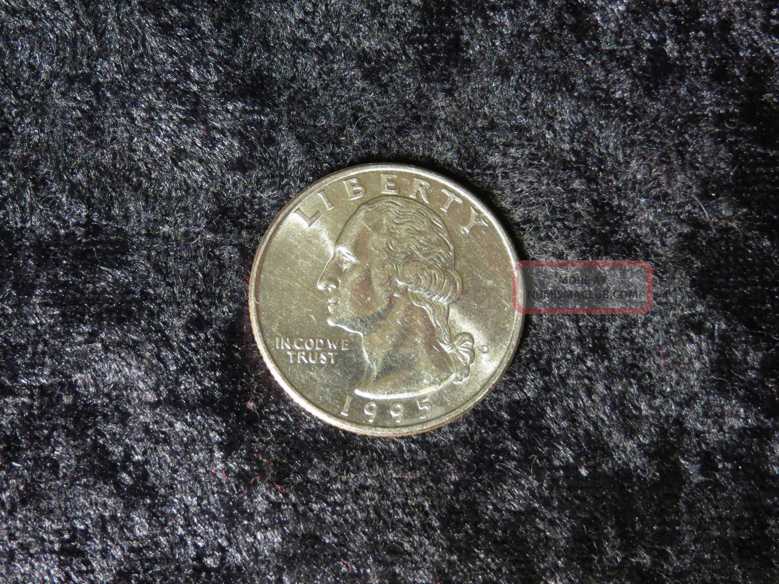 1995 - D Washington Quarter Dollar Vintage 25 Cents Coin - Flip