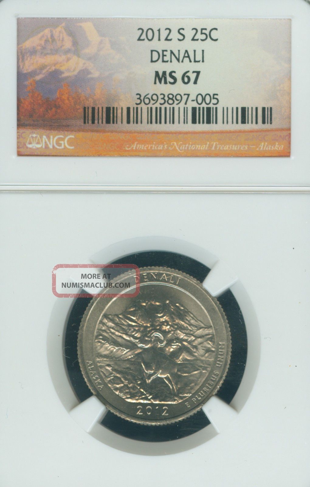 2012 - S Denali Parks Quarter Ngc Ms67 Finest Registry Pop - 32