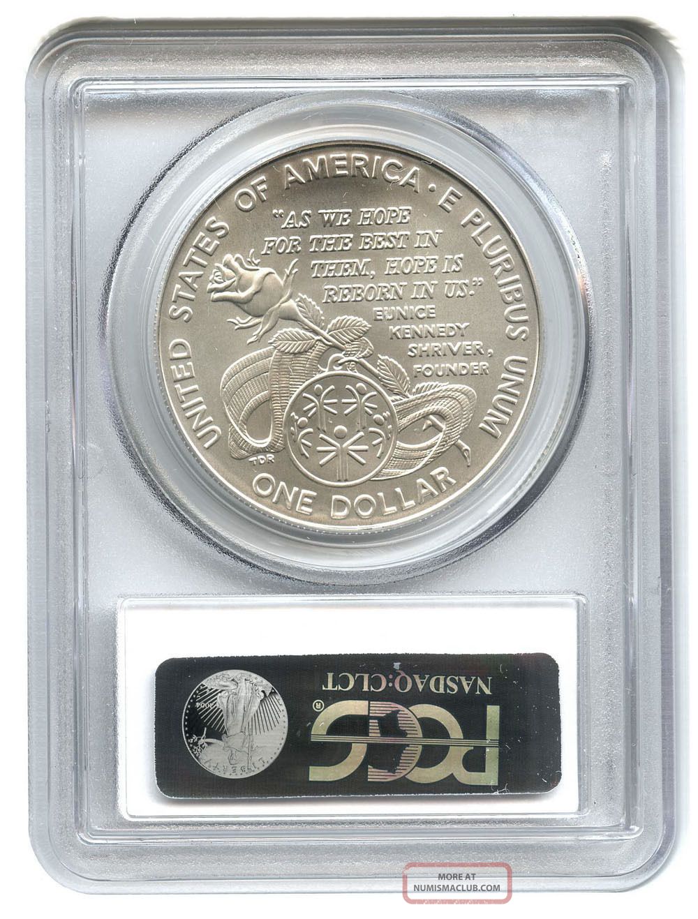 1995 - W Special Olympic $1 Pcgs Ms69 Modern Commemorative Silver Dollar