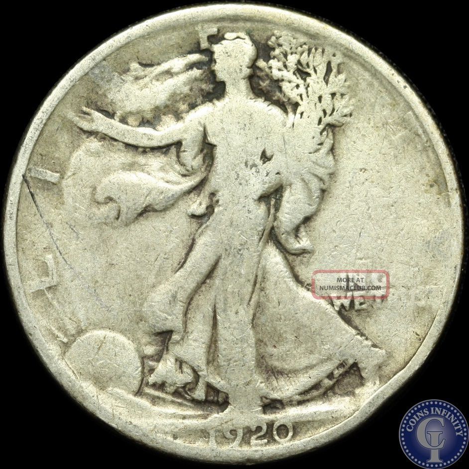 1920 P Silver Walking Liberty Half Dollar Rare Date C13