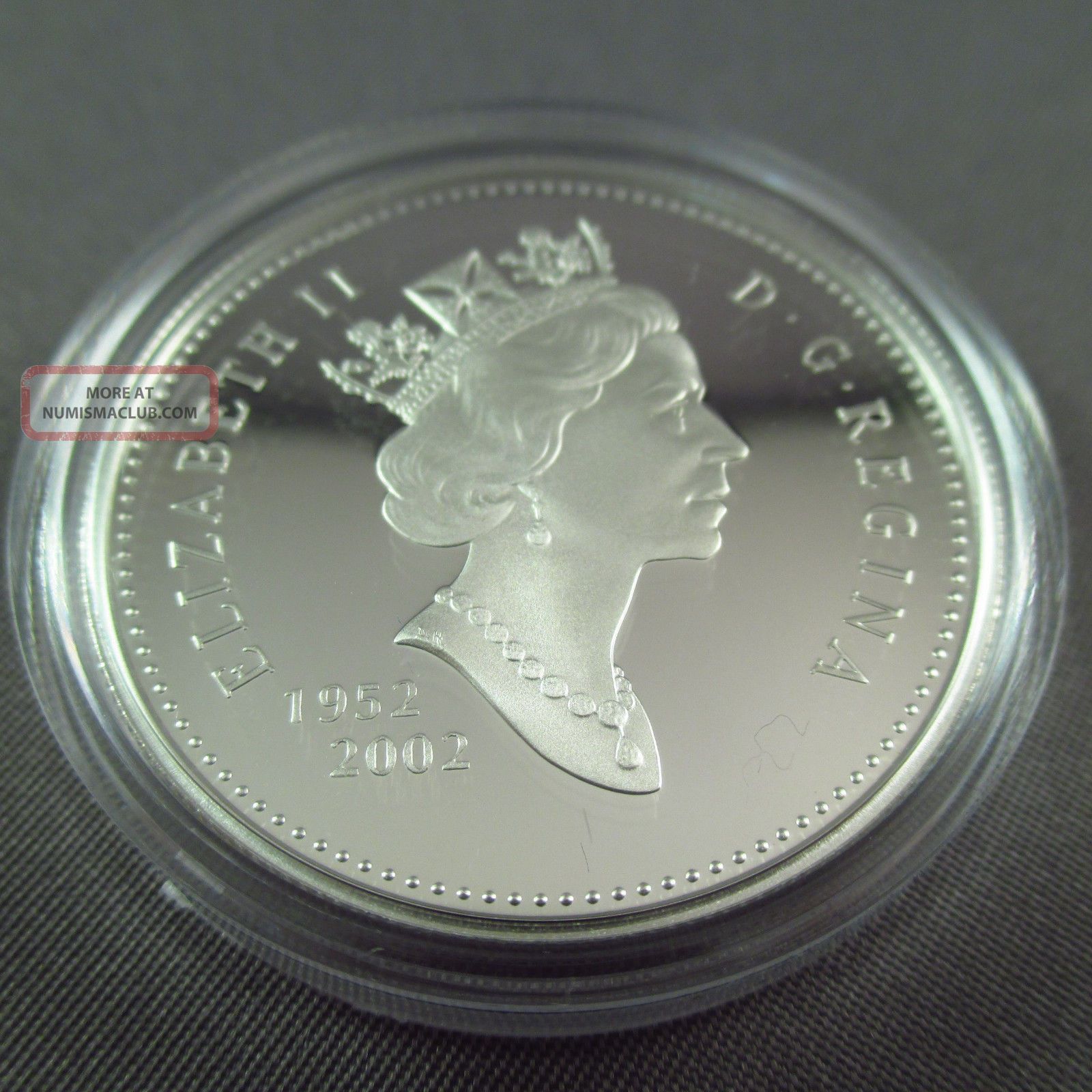 Canadian 2002 Golden Jubilee Proof Sterling Silver Dollar Canada Box&coa