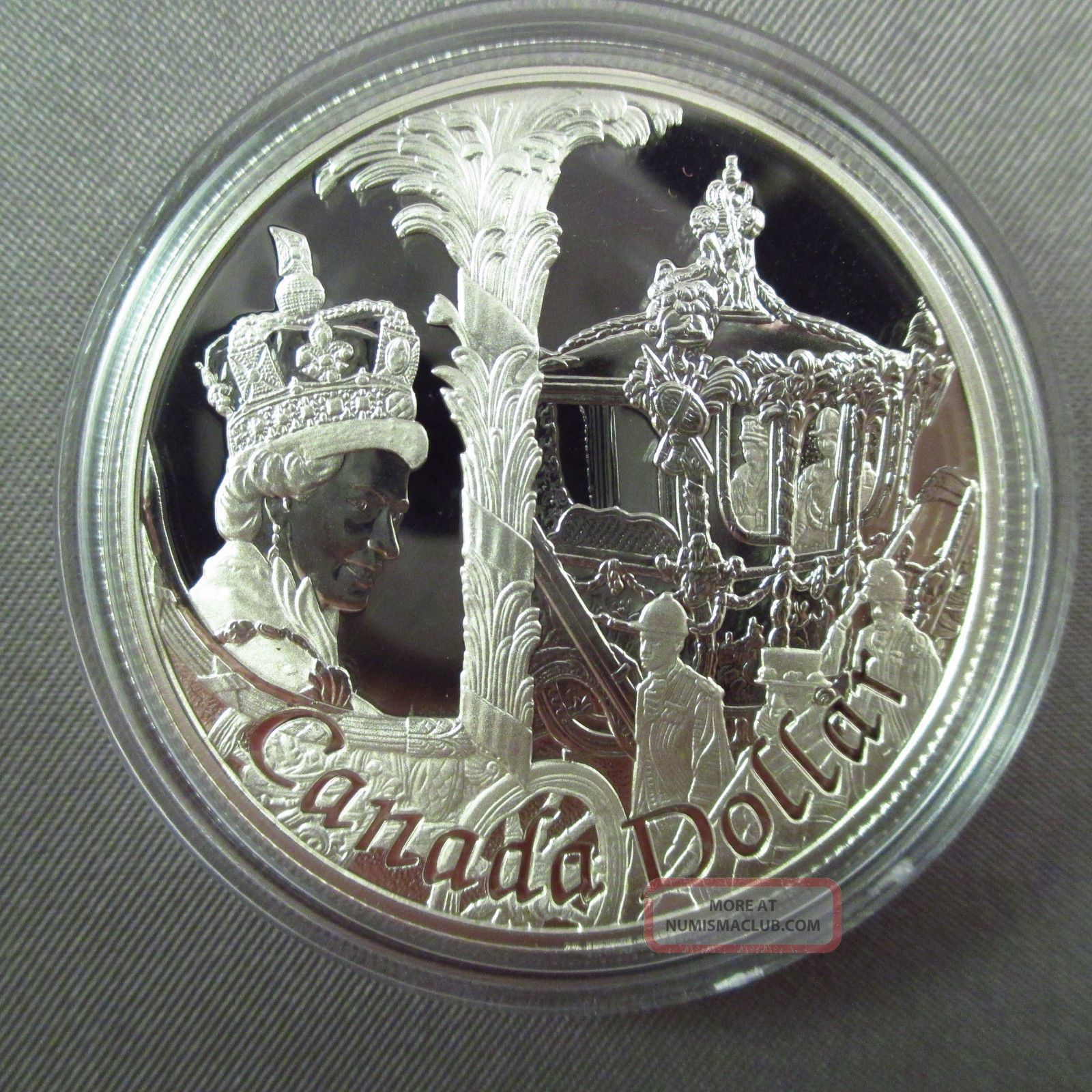 Canadian 2002 Golden Jubilee Proof Sterling Silver Dollar Canada Box&coa
