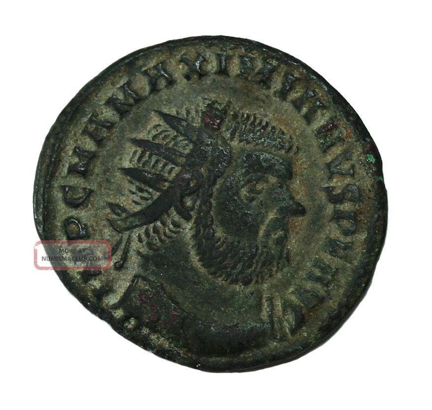 Maximianus Herculius Ae Antoninianus 286 - 310 Ad Roman Empire Bronze ...