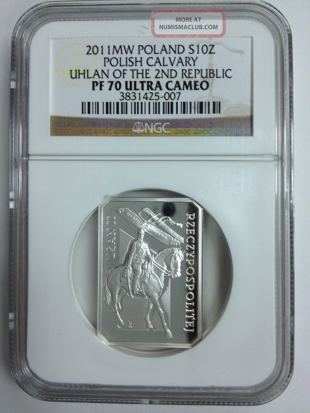 2011 Poland Silver Coin 10zl Polish Calvary Uhlan Of The 2nd Republic ...