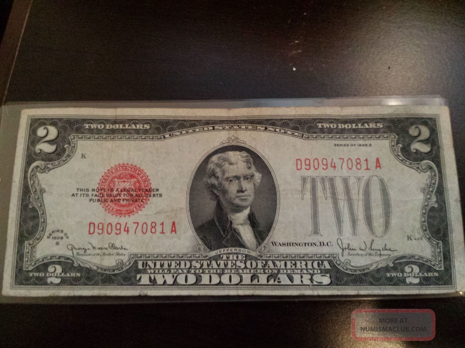 1928 G 2 Dollar Bill Old Us Bank Note Paper Money Currency Red Seal 1928-g-2-dollar-bill-old-us-bank-note-paper-money-currency-red-seal