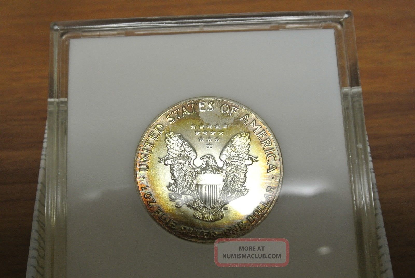 1988 1 Oz Silver American Eagle Coin Great Toning - Brilliant ...