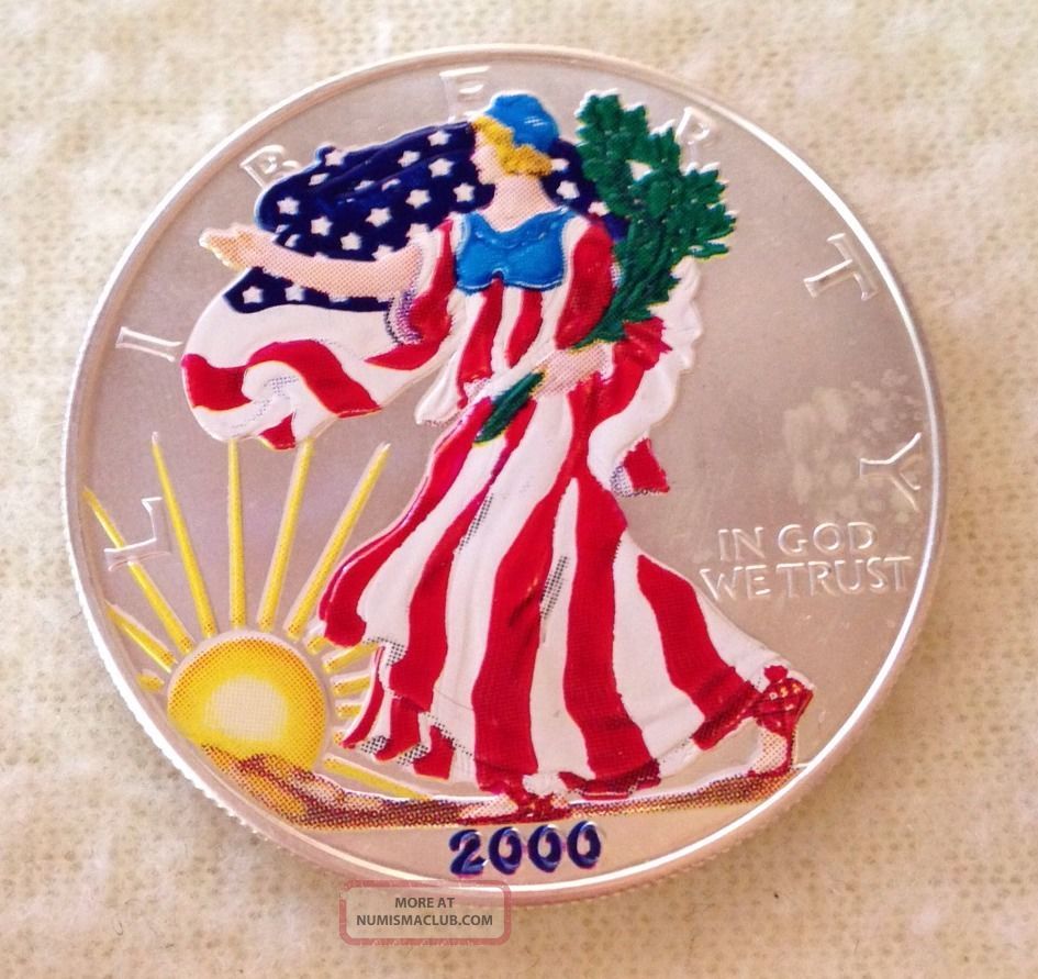 2000 Silver Eagle Colorized