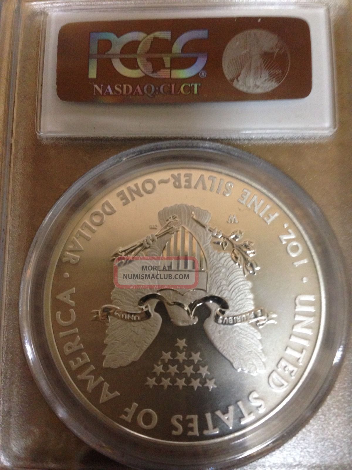 2013 - W Pcgs Ms70 Enhanced Silver Eagle West Point First Strike Silver ...