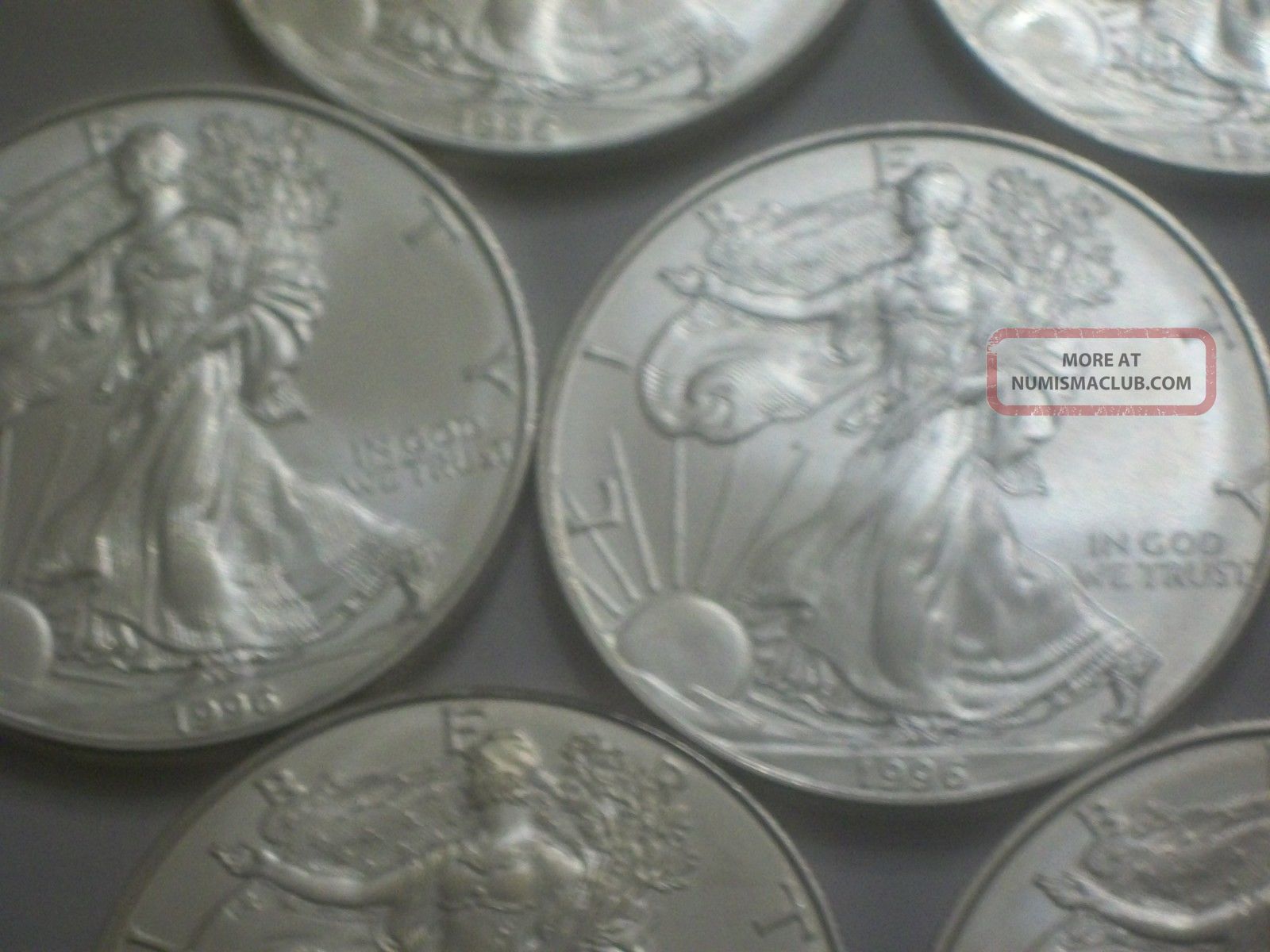 United States Silver Dollar, 1996 Bullion