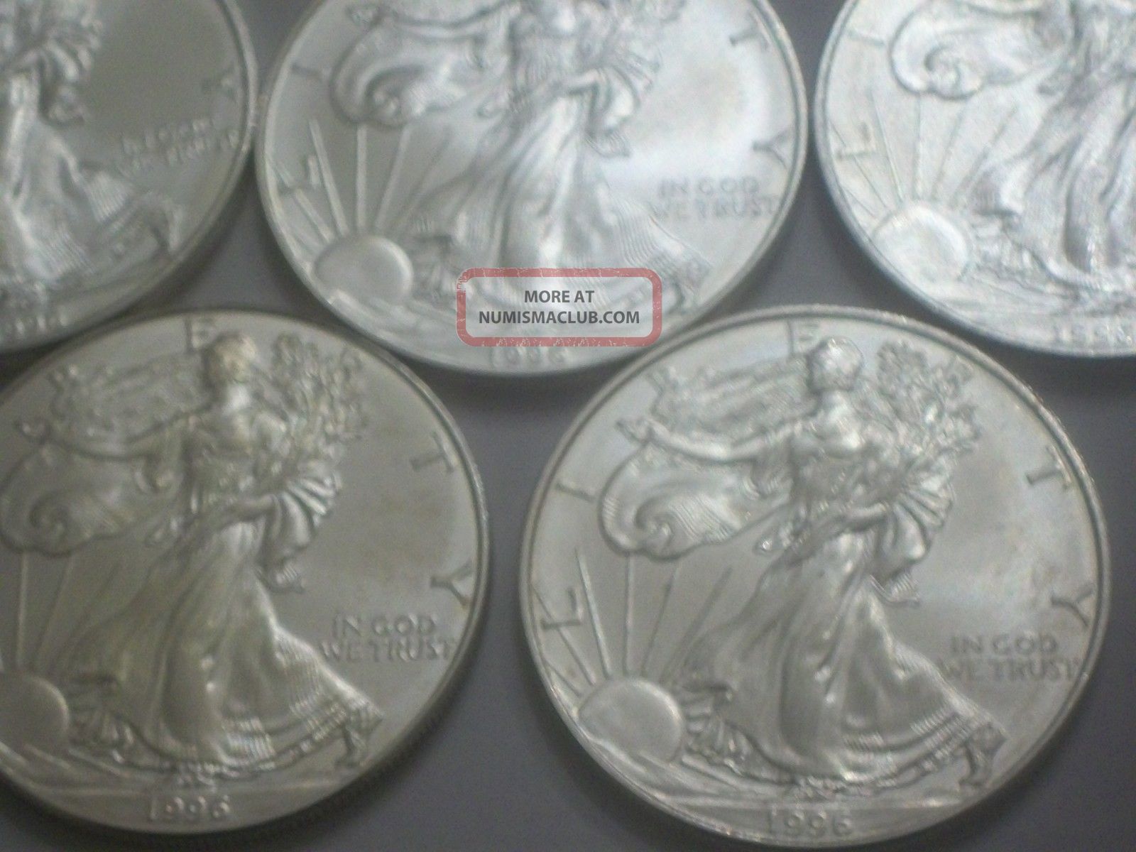 United States Silver Dollar, 1996 Bullion