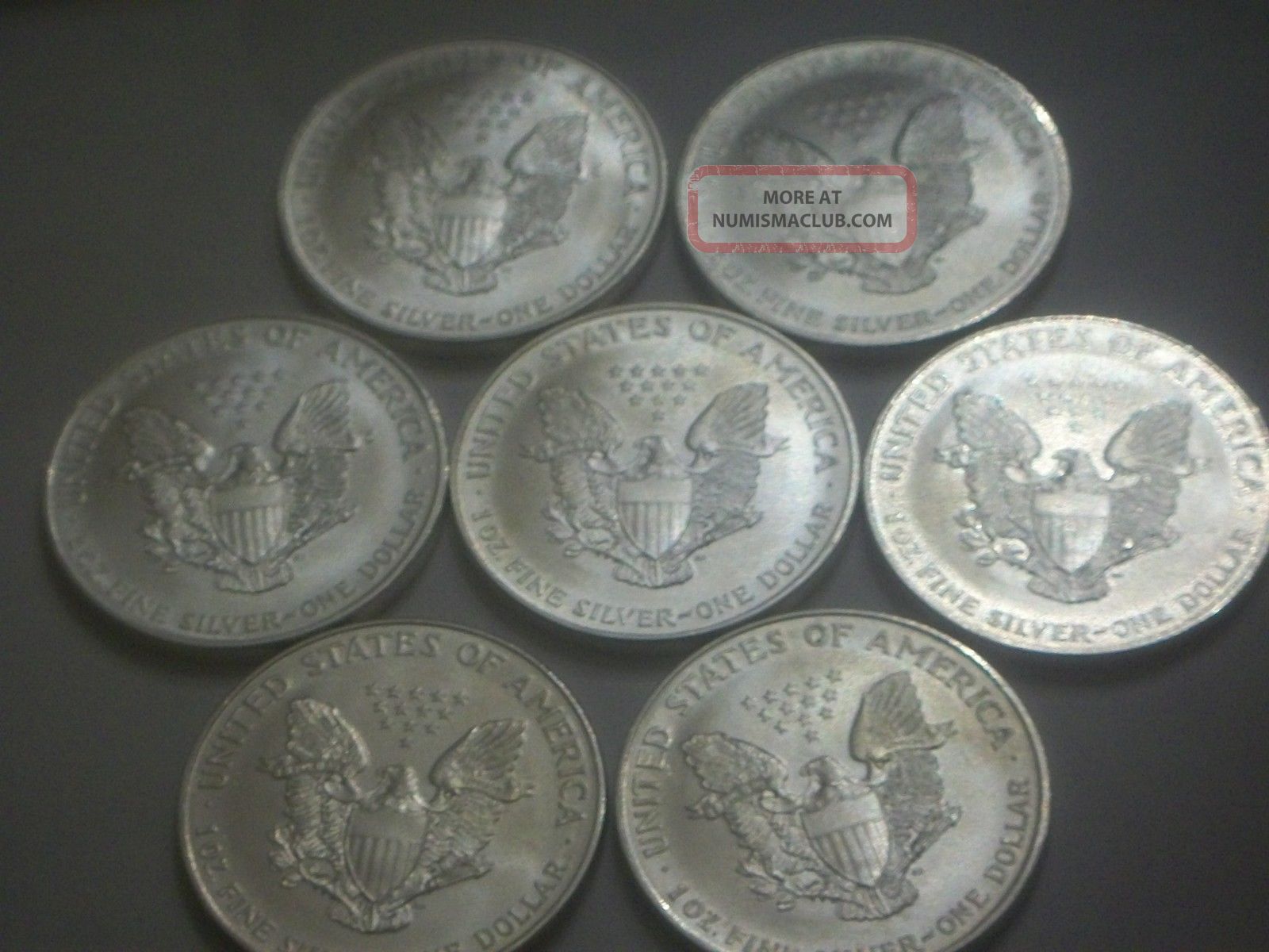 United States Silver Dollar, 1996 Bullion