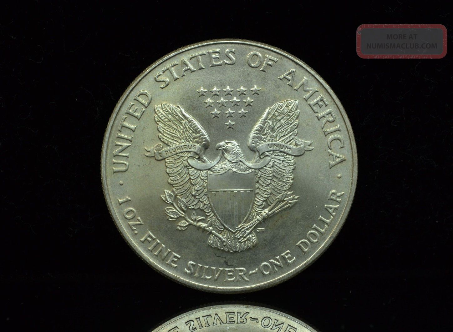 2002 American Eagle Silver Dollar 1 Troy Oz. 999 Fine Silver Low ...