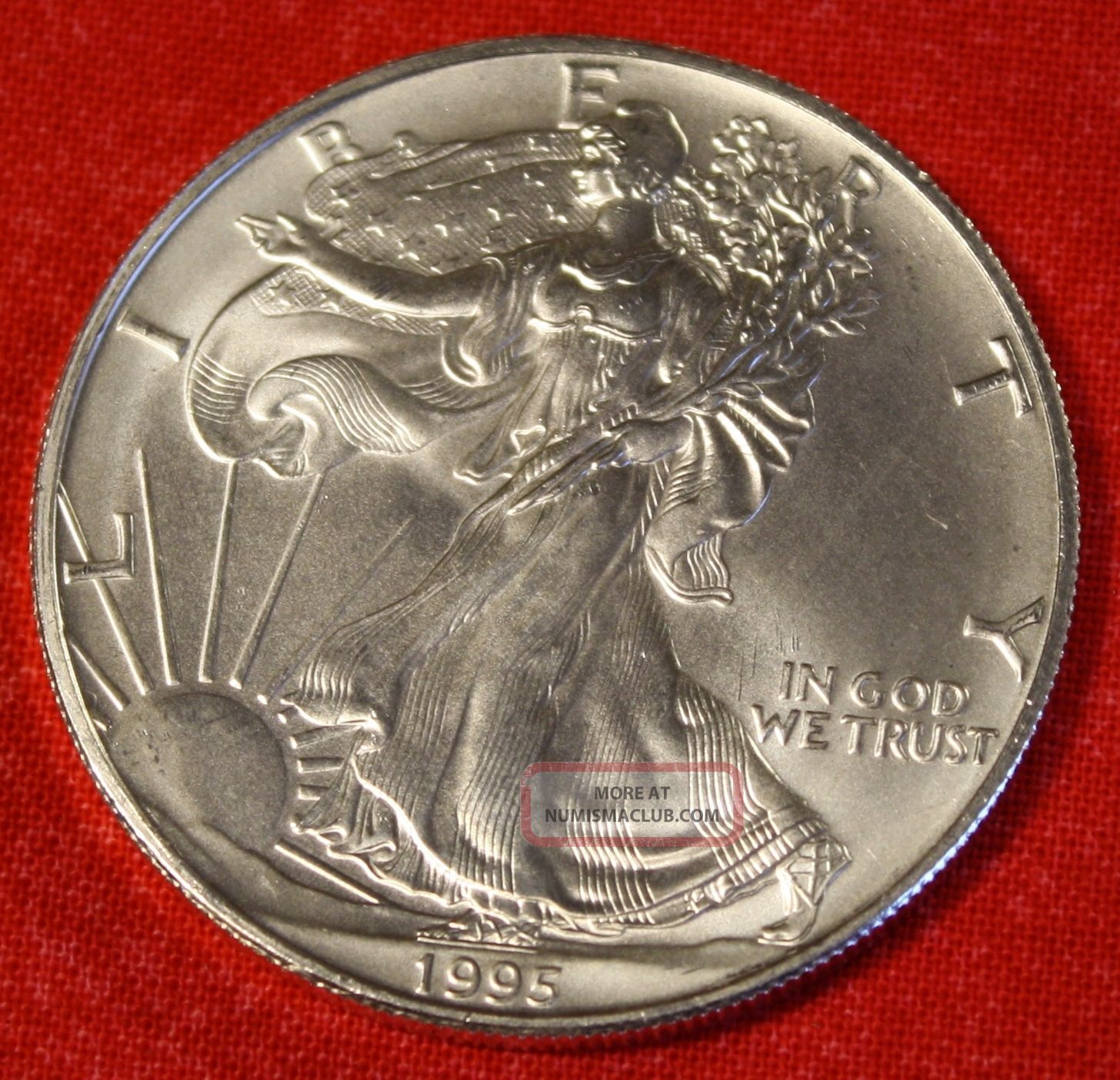American Silver Eagle 1995 Dollar 1 Oz. 999% Bu Great Collector Coin Gift