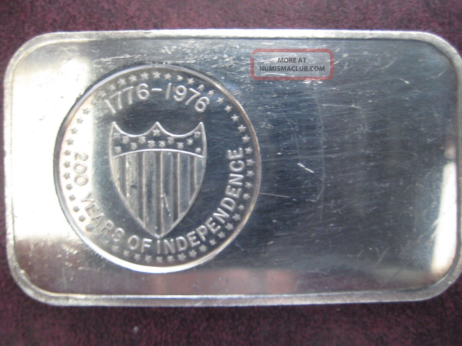 1976 Bicentennial Eagle Silver 1 Oz. 999 Silver Art Bar Ser 002701