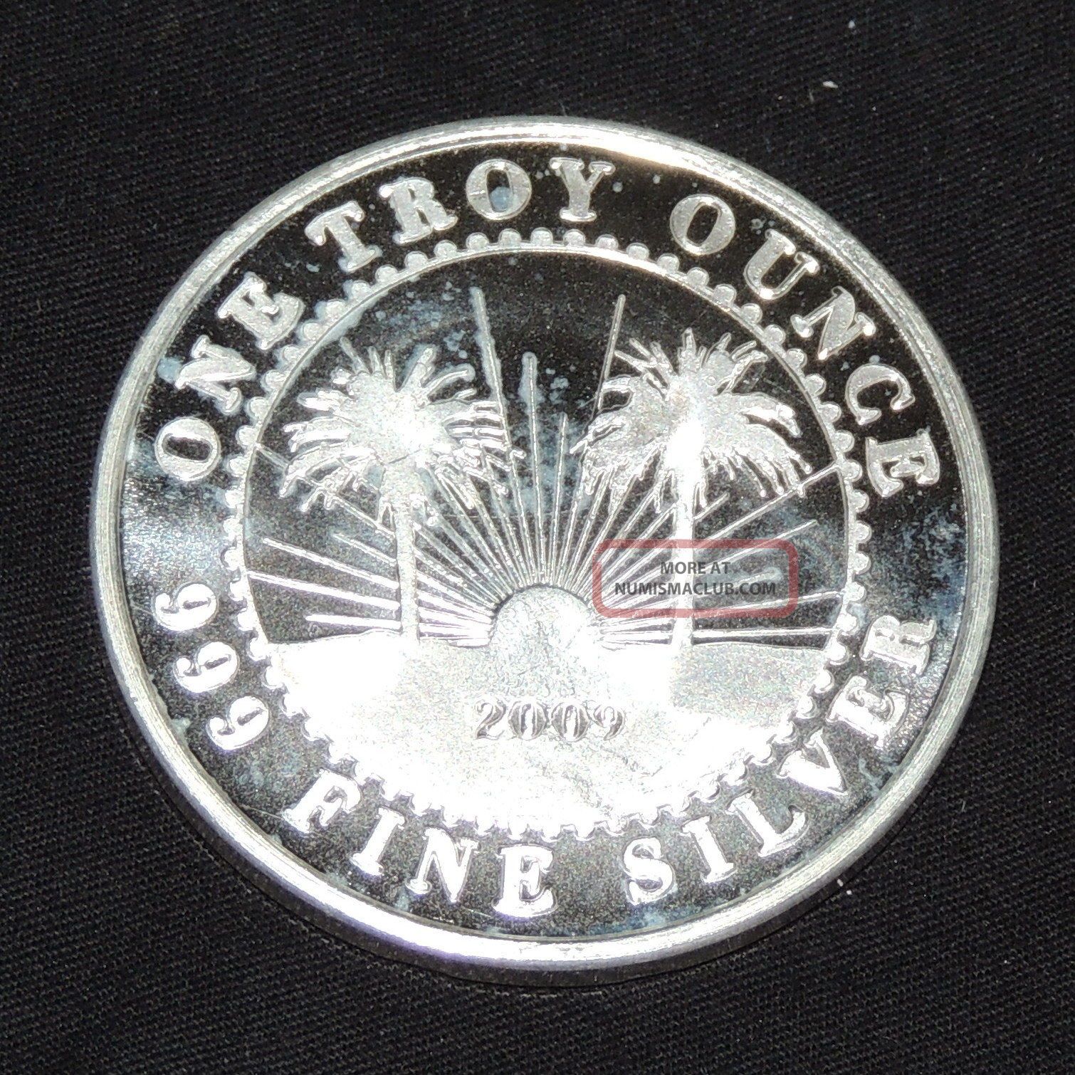 1 Oz Silver Skull Pirate Bullion Rare