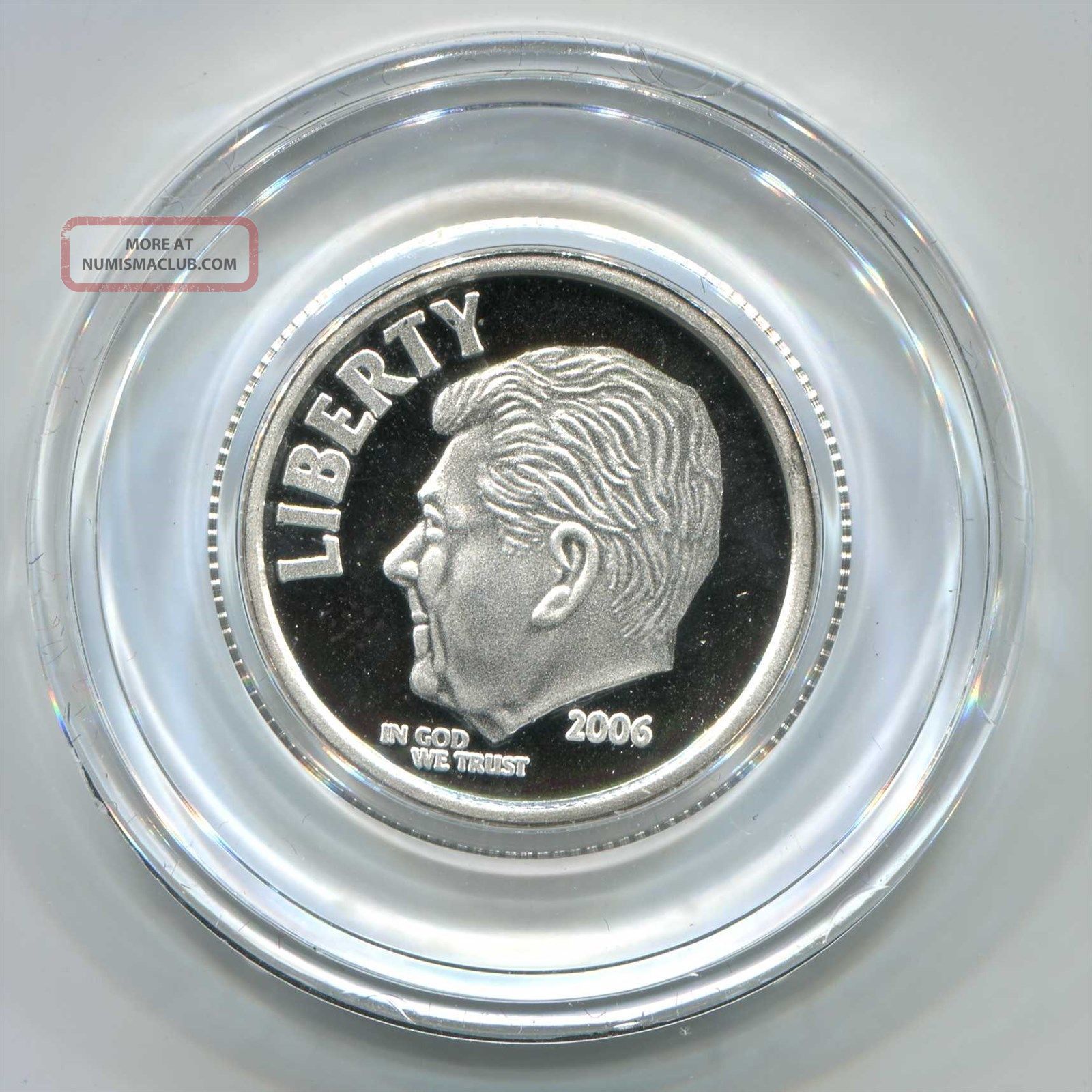 2006. 999 1/10 Oz Pure Silver Round Ronald Reagan Dime
