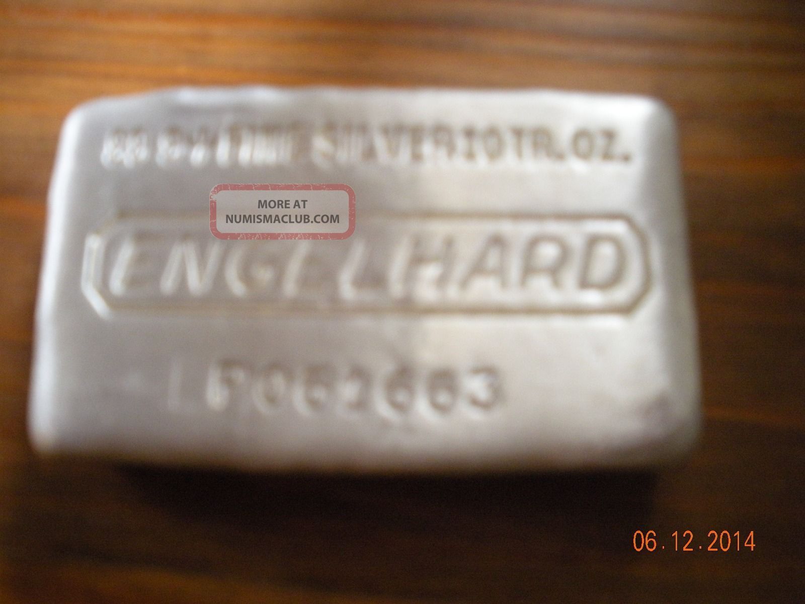 10 Oz Engelhard Silver Bar - Various Pour Styles