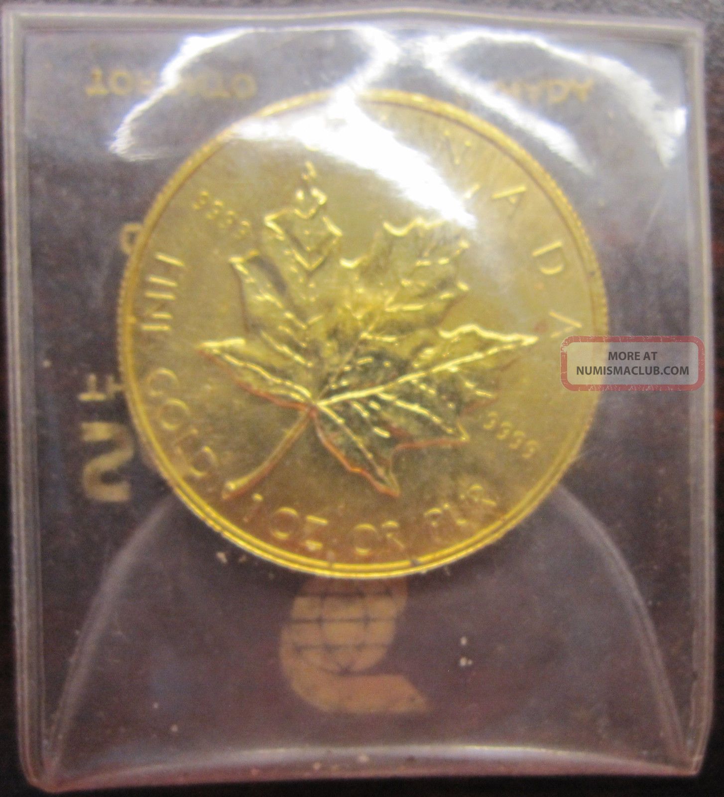 1 Oz Gold Canadian Maple Leaf Coin - Year 1983