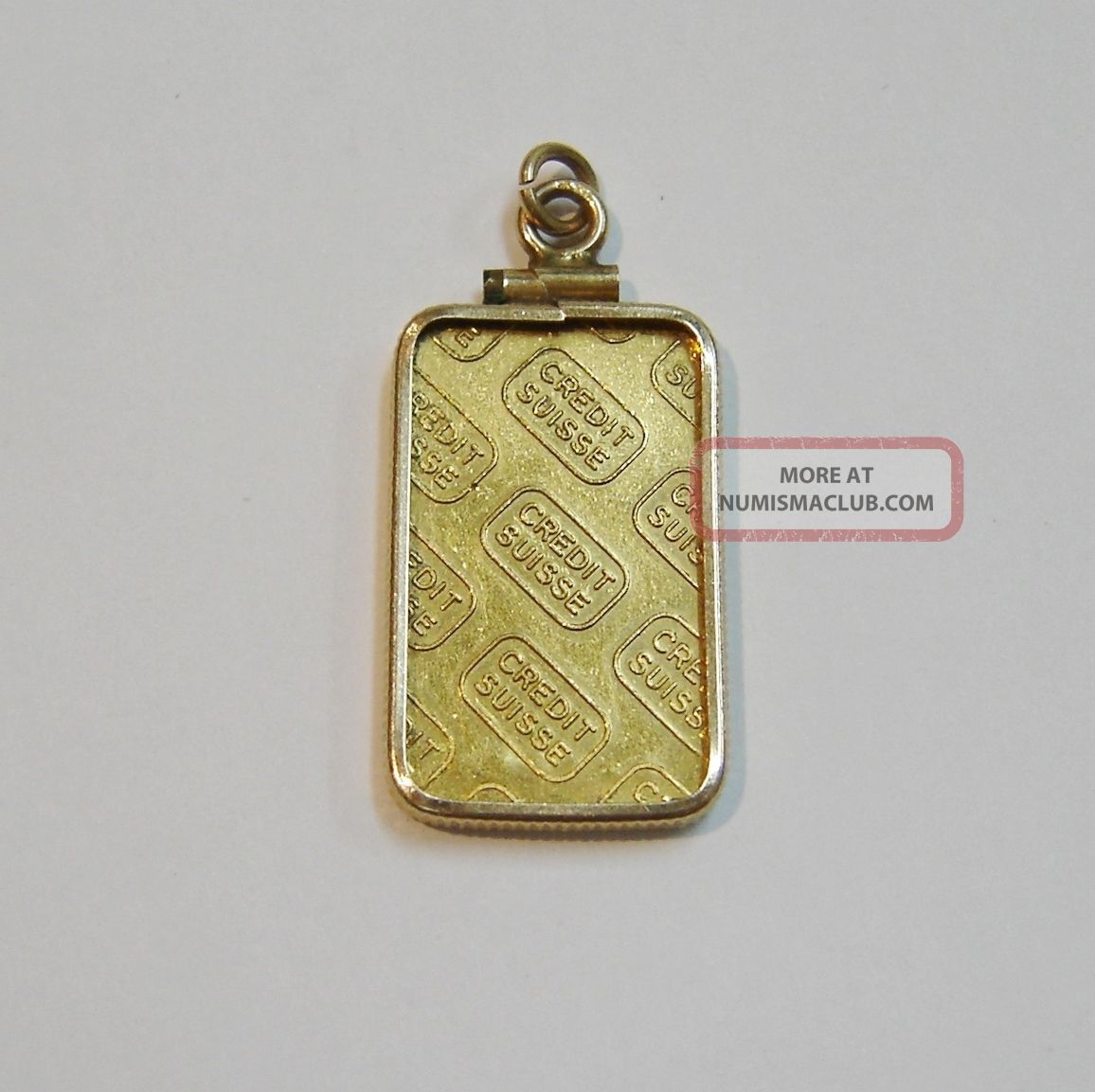 5 Gram Credit Suisse 9999 Fine Gold Bar With 14k Bezel/bale As A ...