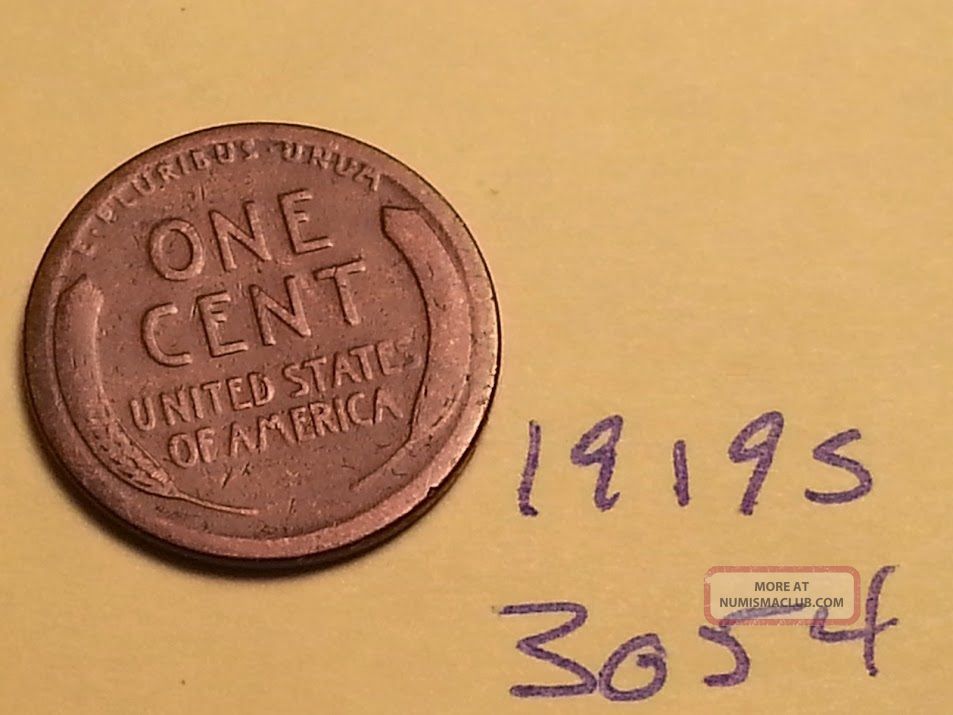 1919 S Lincoln Cent Fine Detail Great Coin (3054) Wheat Back Penny