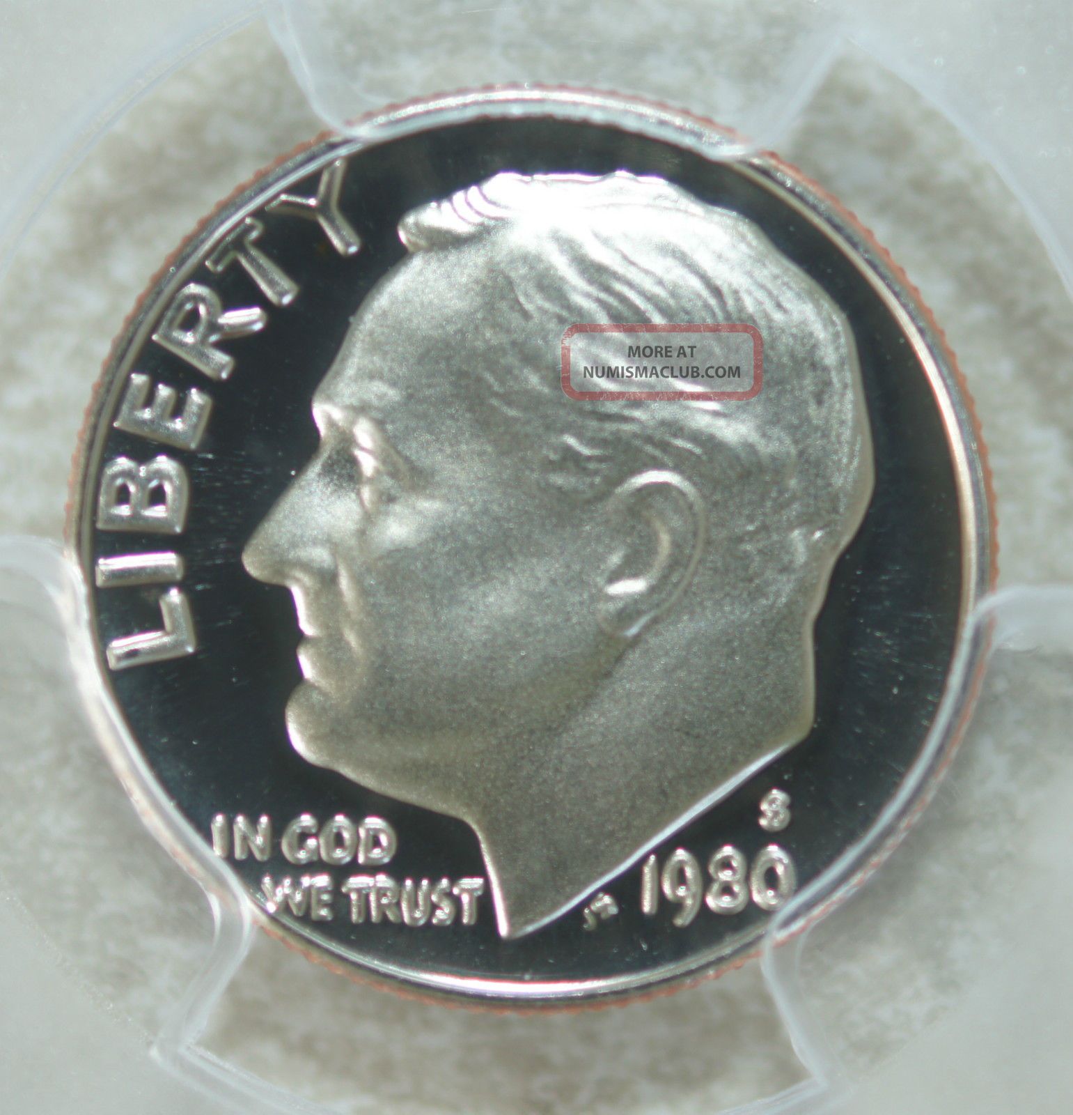 1980 - S Pcgs Pr70dcam Roosevelt Proof Dime Top Pop Deep Cameo Beauty