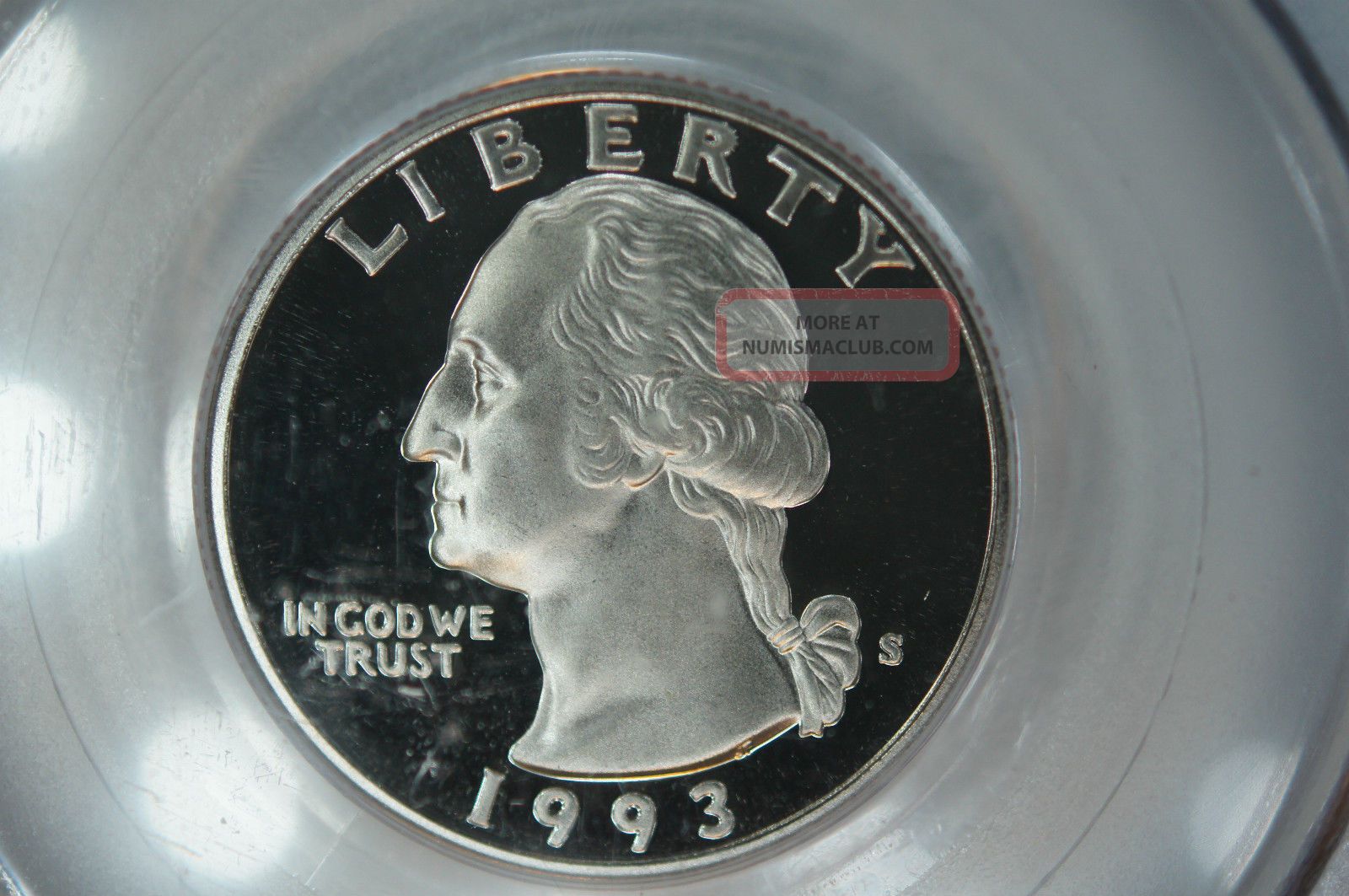 1993 - S Pcgs Pr70dcam Clad Washington Proof Quarter Top Pop Deep Cameo ...