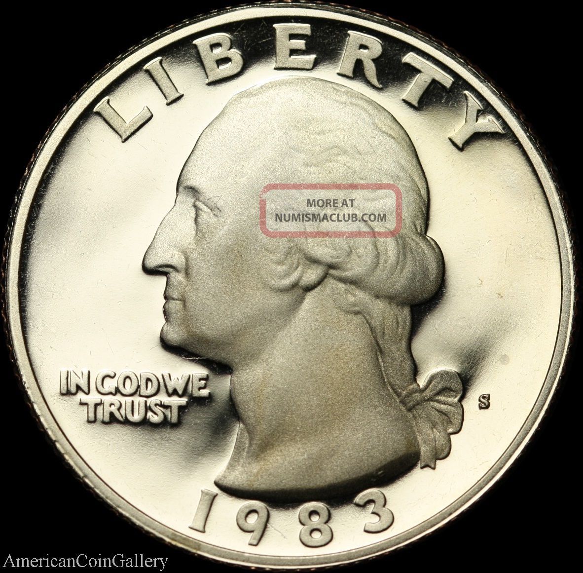1983 S Gem Proof Strike Washington Quarter 25c Us Coin