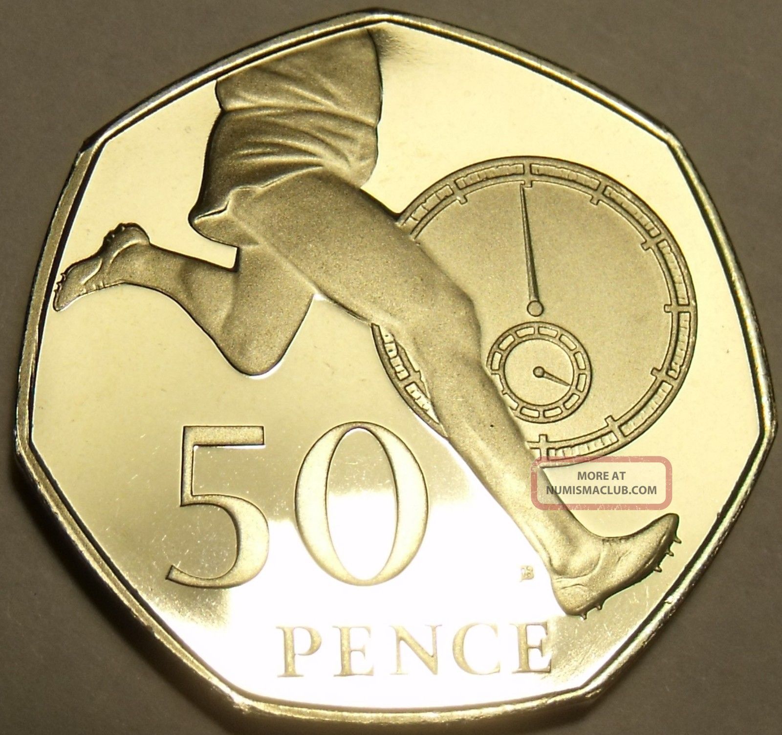 Large Cameo Proof Great Britain 2004 50 Pence The 4 Minute Mile