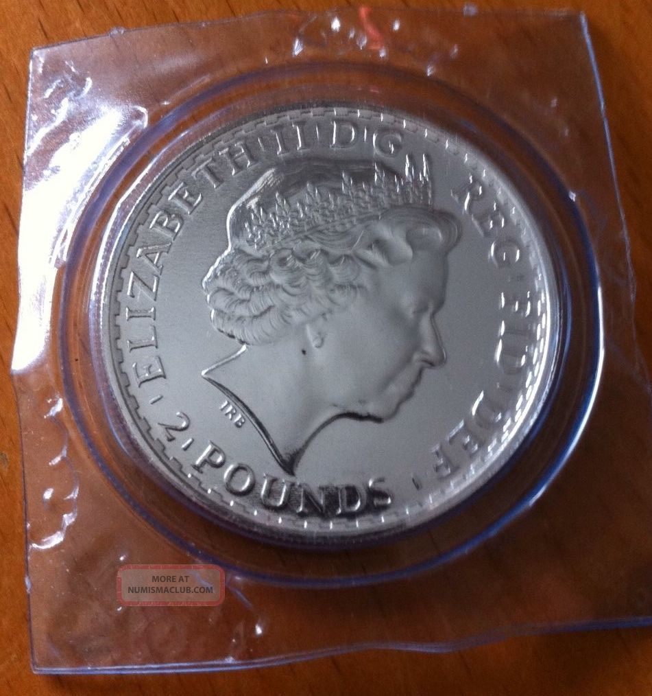 2012 - 1 Oz Silver Britannia Fine Silver Bu Coin - In Royal Seal