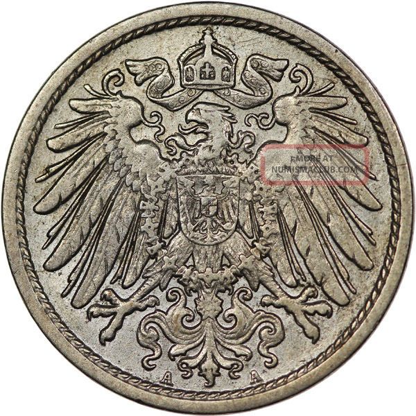 1911 Germany 10 Pfenning Coin