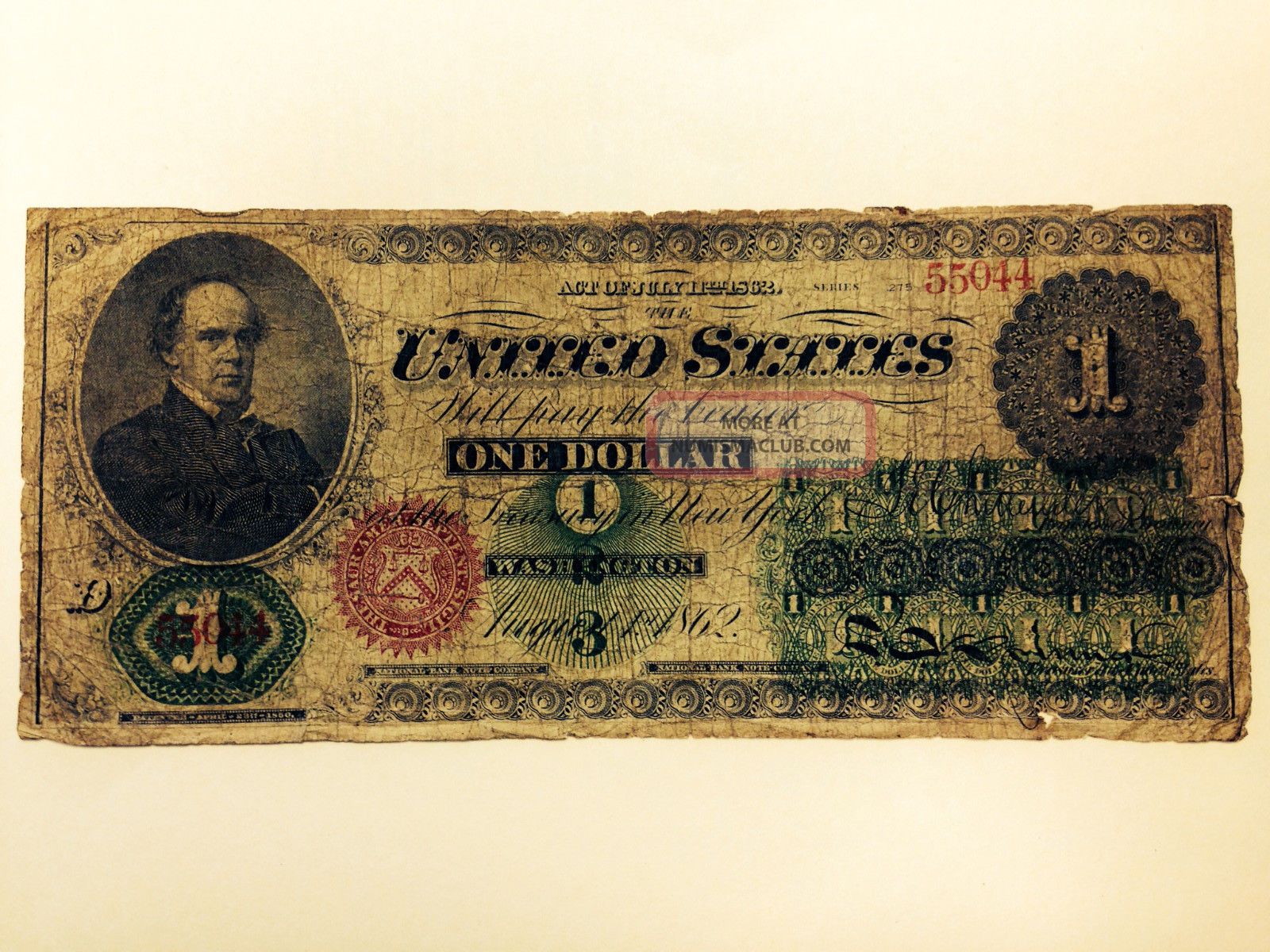 Fr 16 1862 $1 Legal Tender