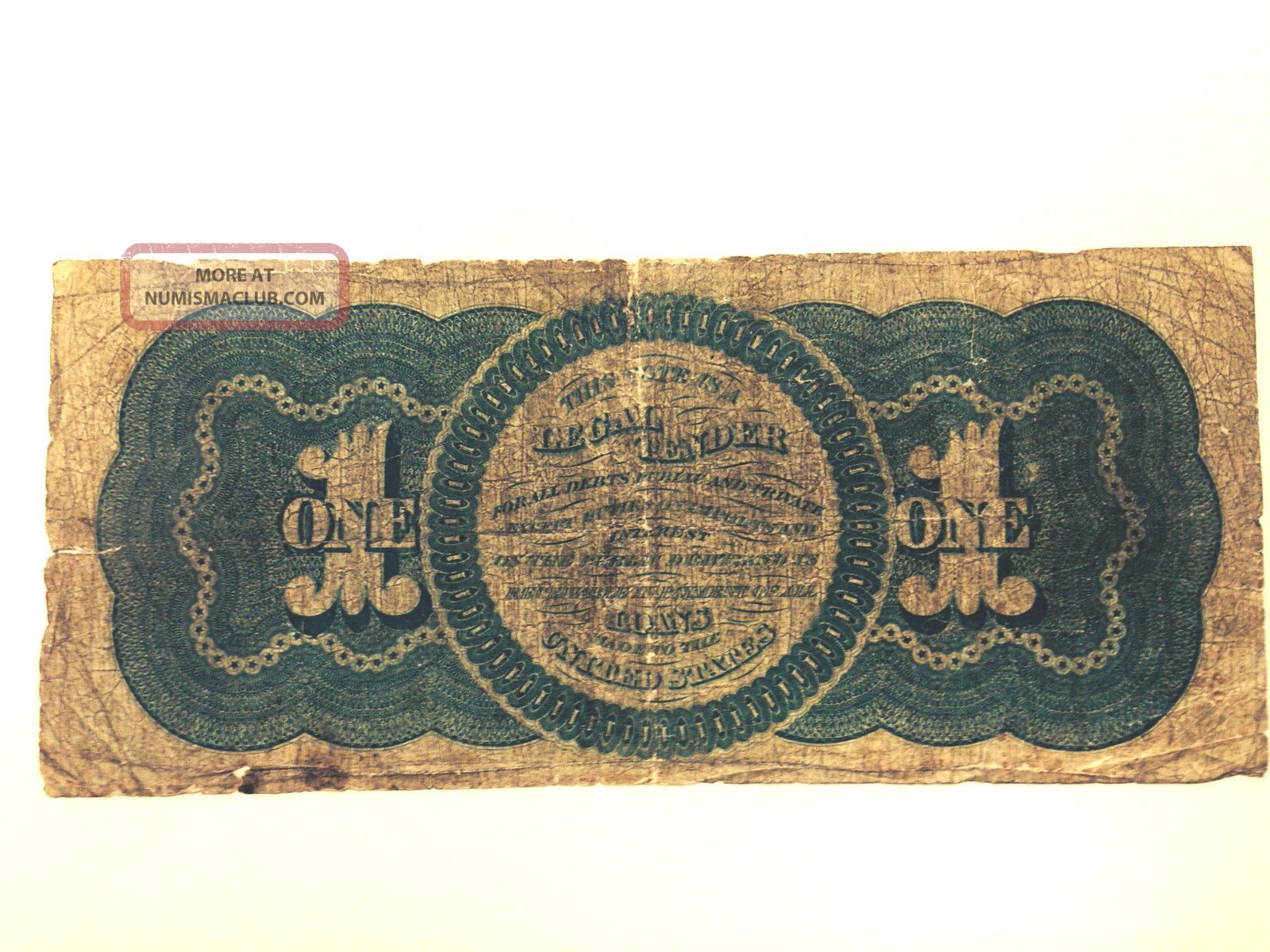 Fr 16 1862 $1 Legal Tender