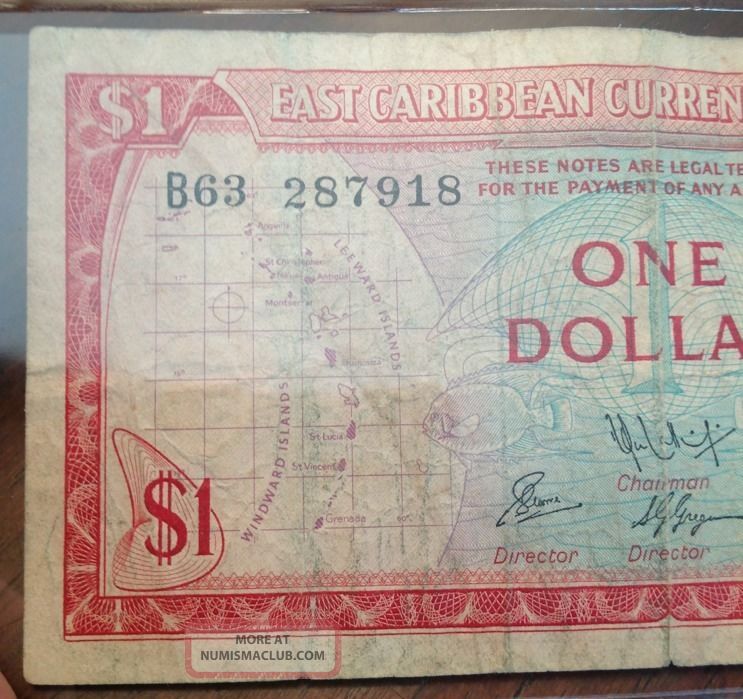 East Caribbean Currency Authority 1 Dollar (1965)