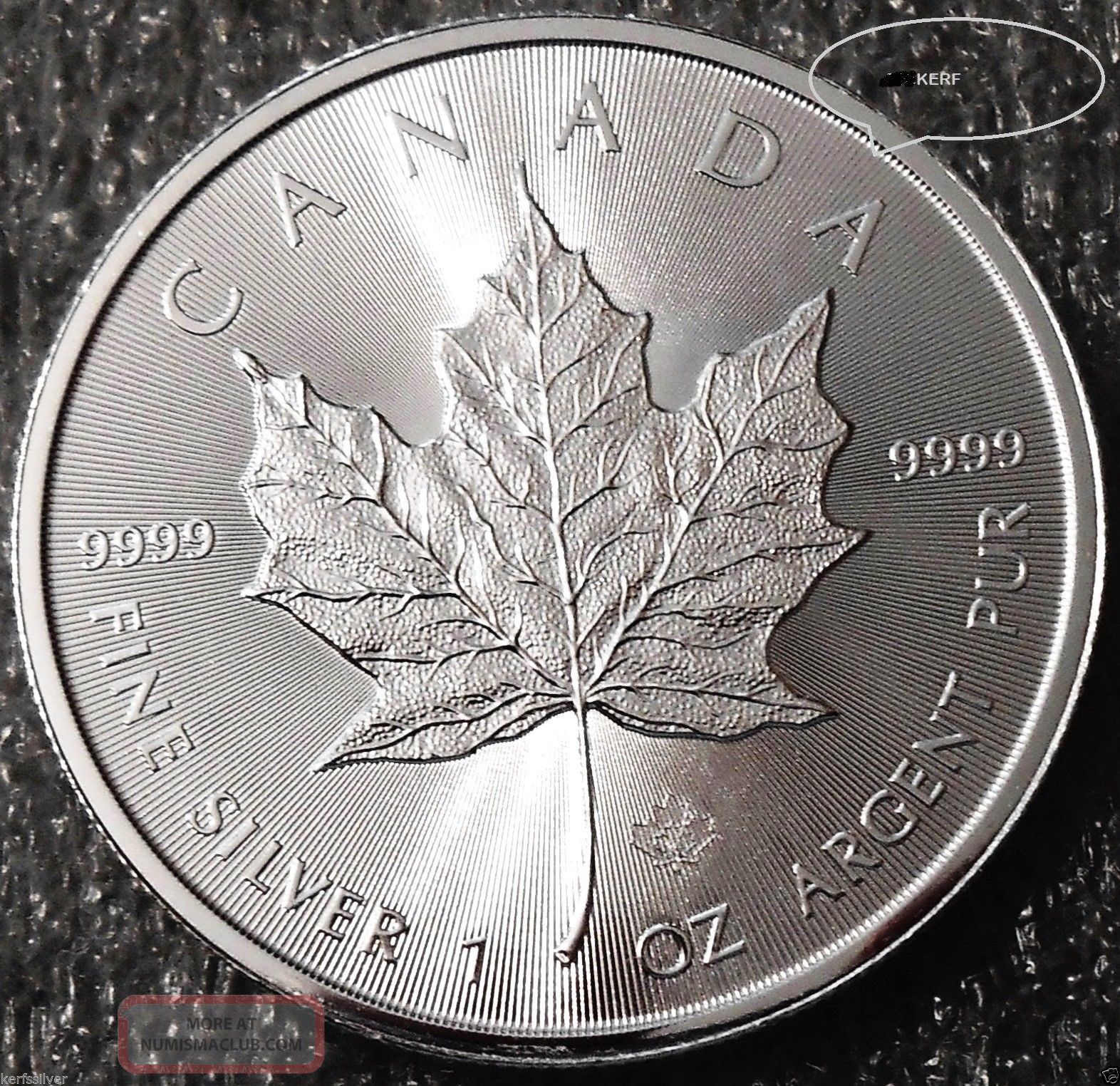 2014 Canadian Maple Leaf Silver Coin bu 1 Oz 9999 Fine Silver Bullion