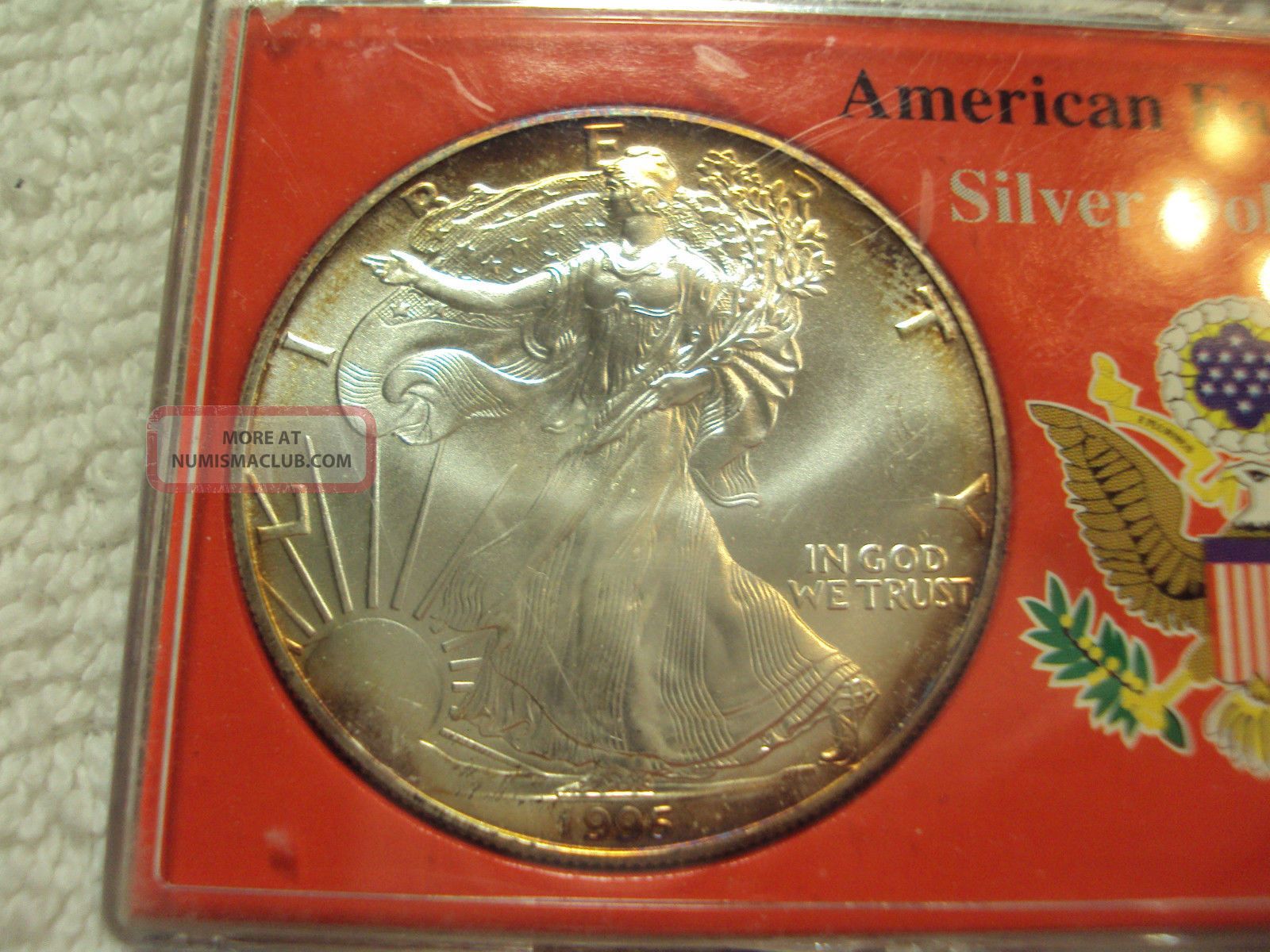 Coinhunters - 1995 American Silver Eagle - Uncirculated - Toned