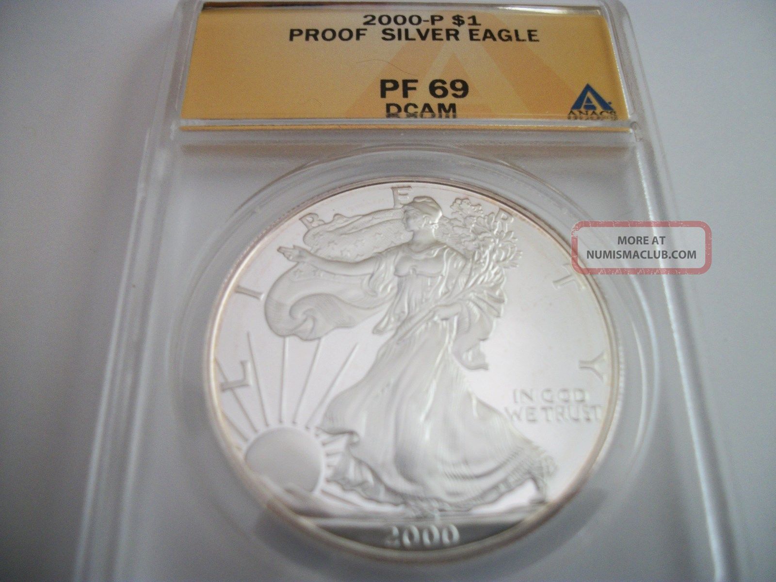 2000 - P Proof Silver Eagle, Pf 69 Dcam