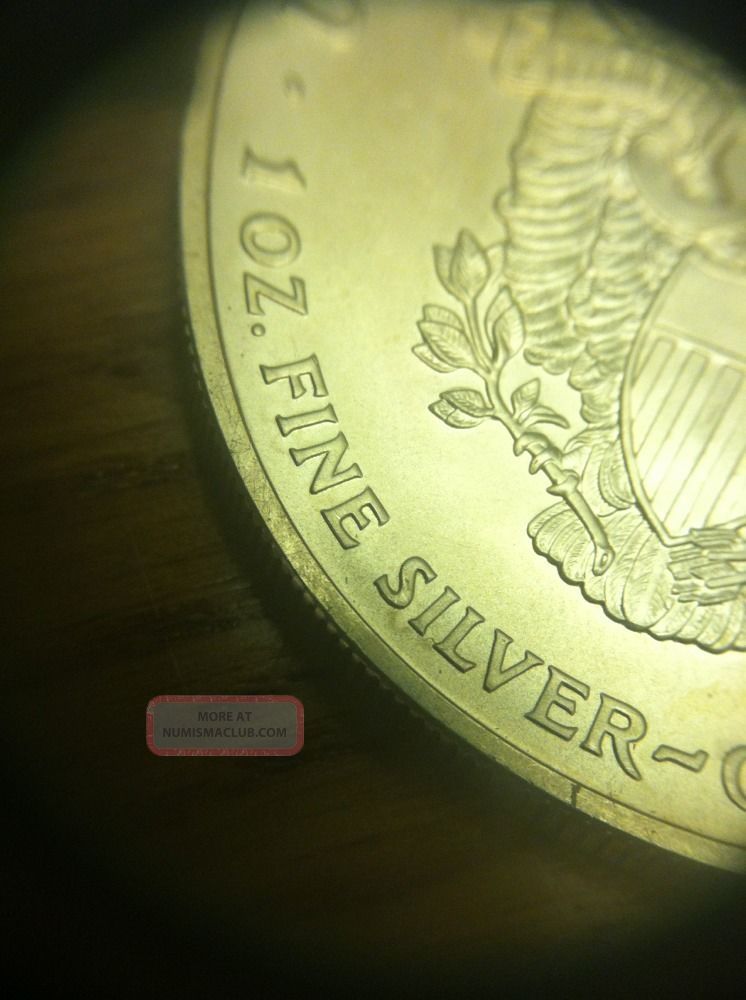 2003 Silver Eagle Us Painted Dollar Hologram Rare 1oz Pure Silver Coin ...