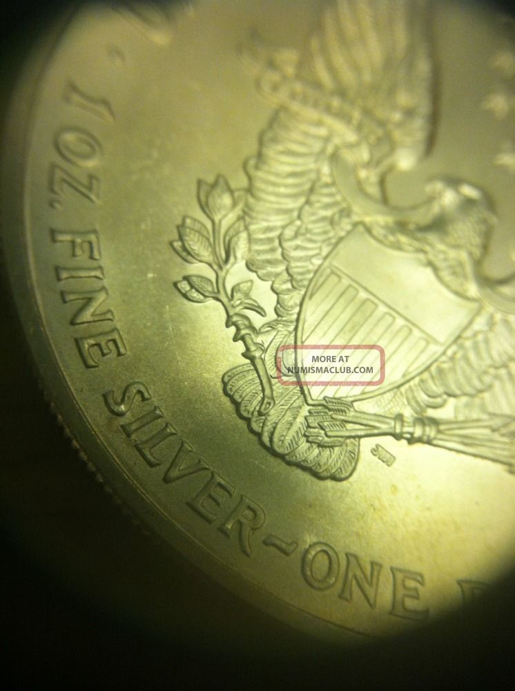 2003 Silver Eagle Us Painted Dollar Hologram Rare 1oz Pure Silver Coin ...