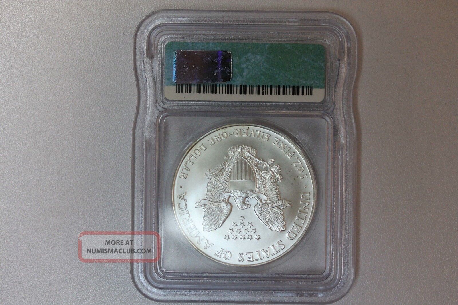 Us 1998 American Silver Eagle Coin Certified Icg Ms69 1oz. 999 Silver ...