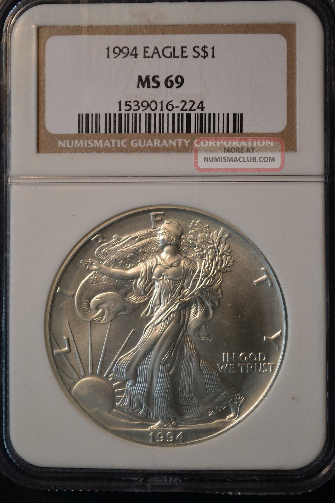 1994 Silver American Eagle Ngc Ms69