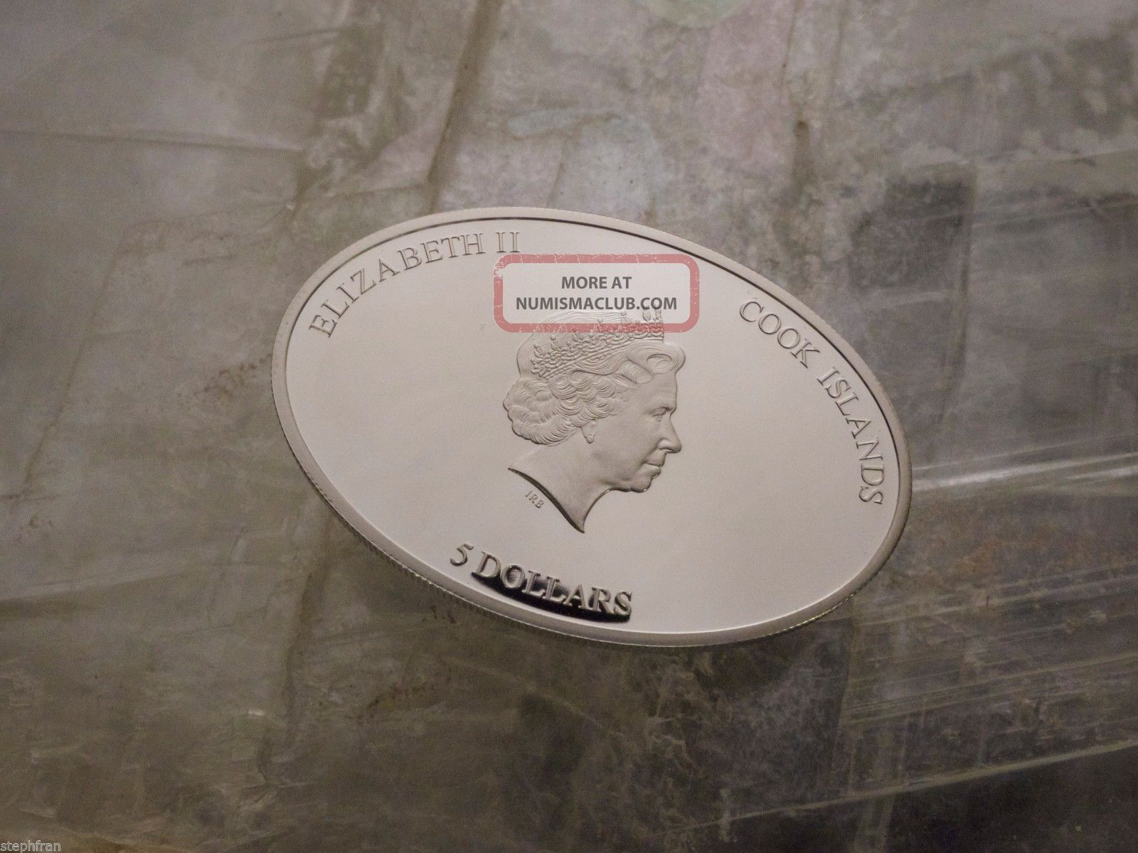2012 Titanic Real Coal Silver Coin, 2012 - Minted, Cook Islands 5 ...