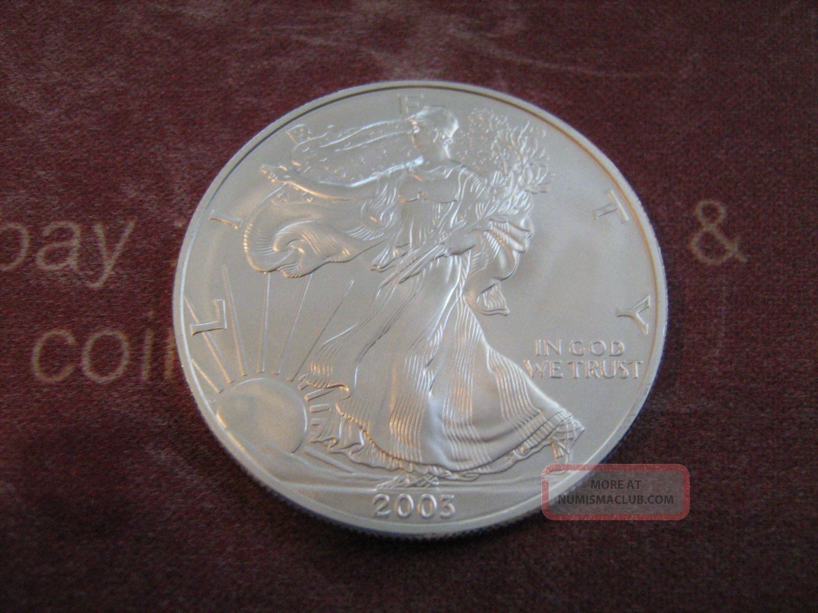 2003 Bu American Eagle Silver Dollar Coin