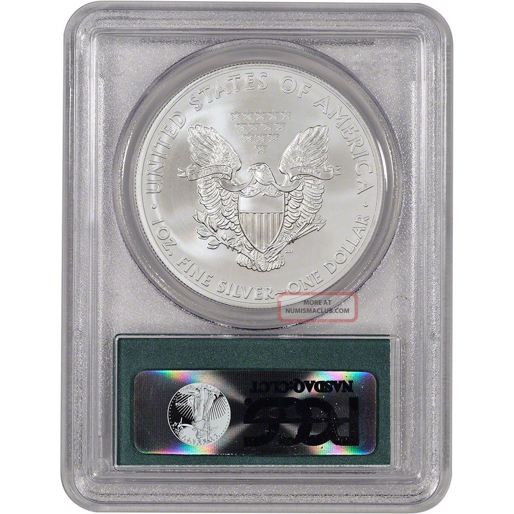 2014 - (s) American Silver Eagle - Pcgs Ms70 - First Strike - Doily Label